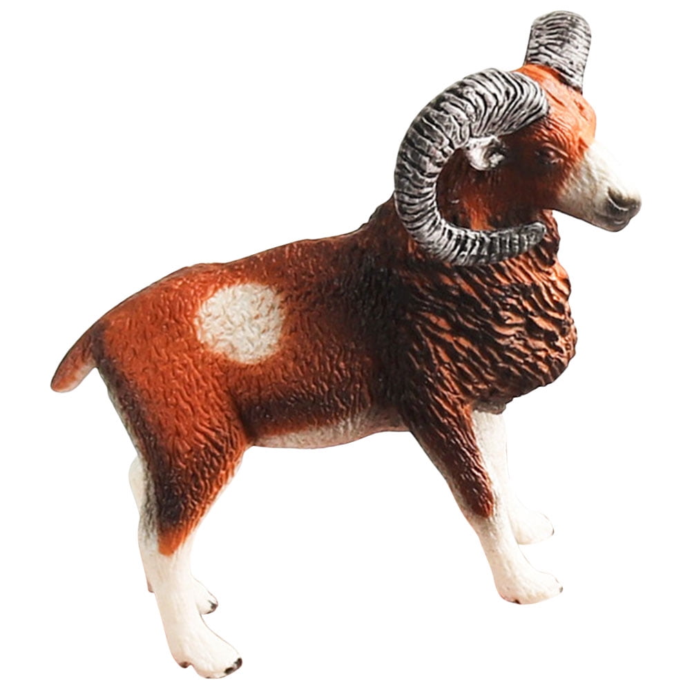 Mouflon Resin Figurine Toy 6.5 Inches, Animal Model for Kids Parties ...