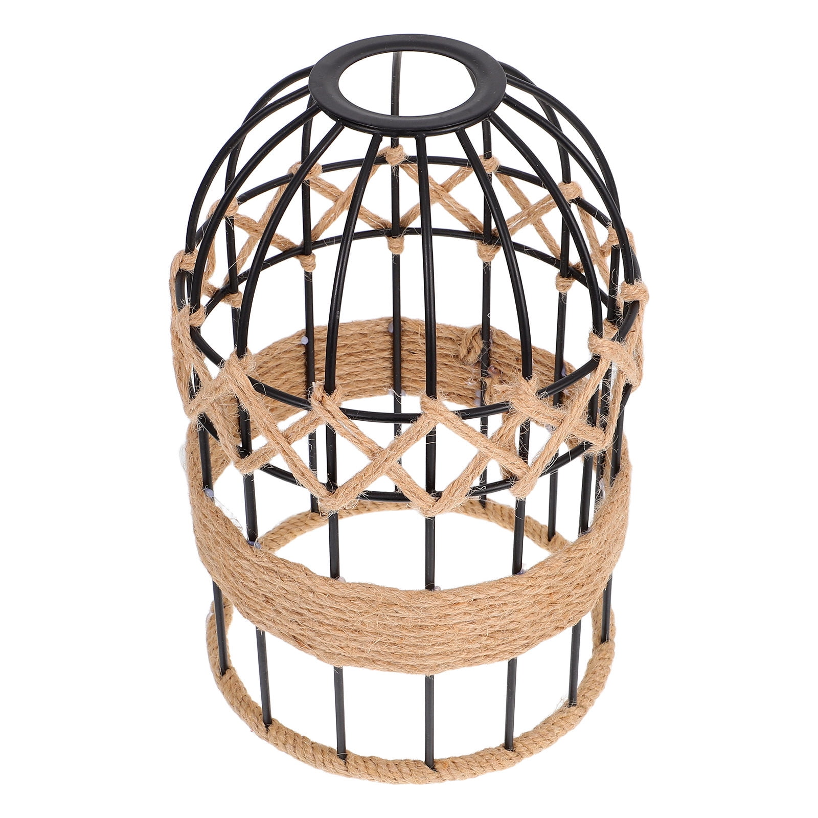 Hemoton Industrial Rope Iron Lampshade Retro Pendant Light Guard Iron ...