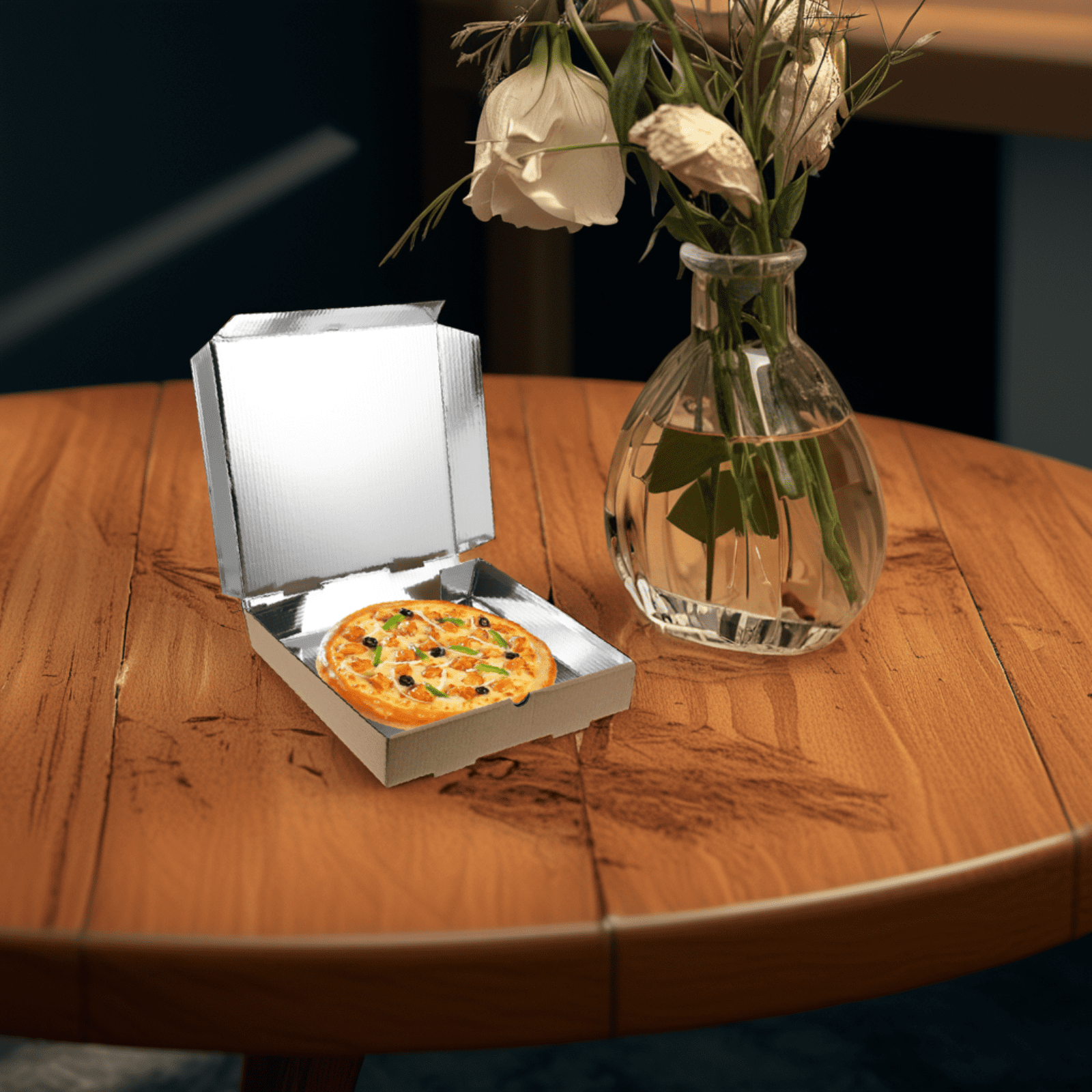 Hemoton Insulated Pizza Slice Boxes Made from Paper and Aluminum Foil ...