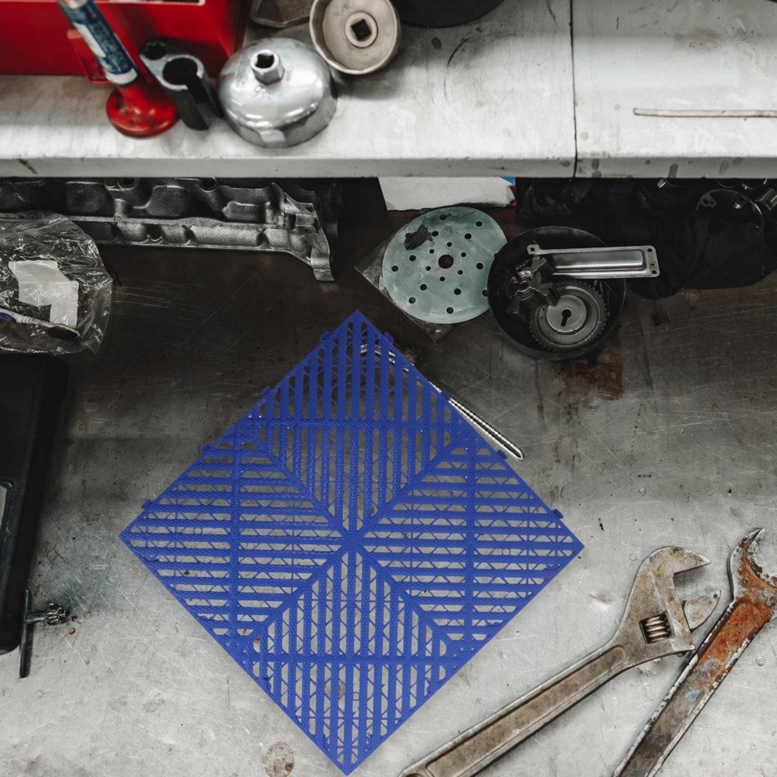 Hemoton Interlocking Plastic Floor Mats For Car Wash Non-Slip ...