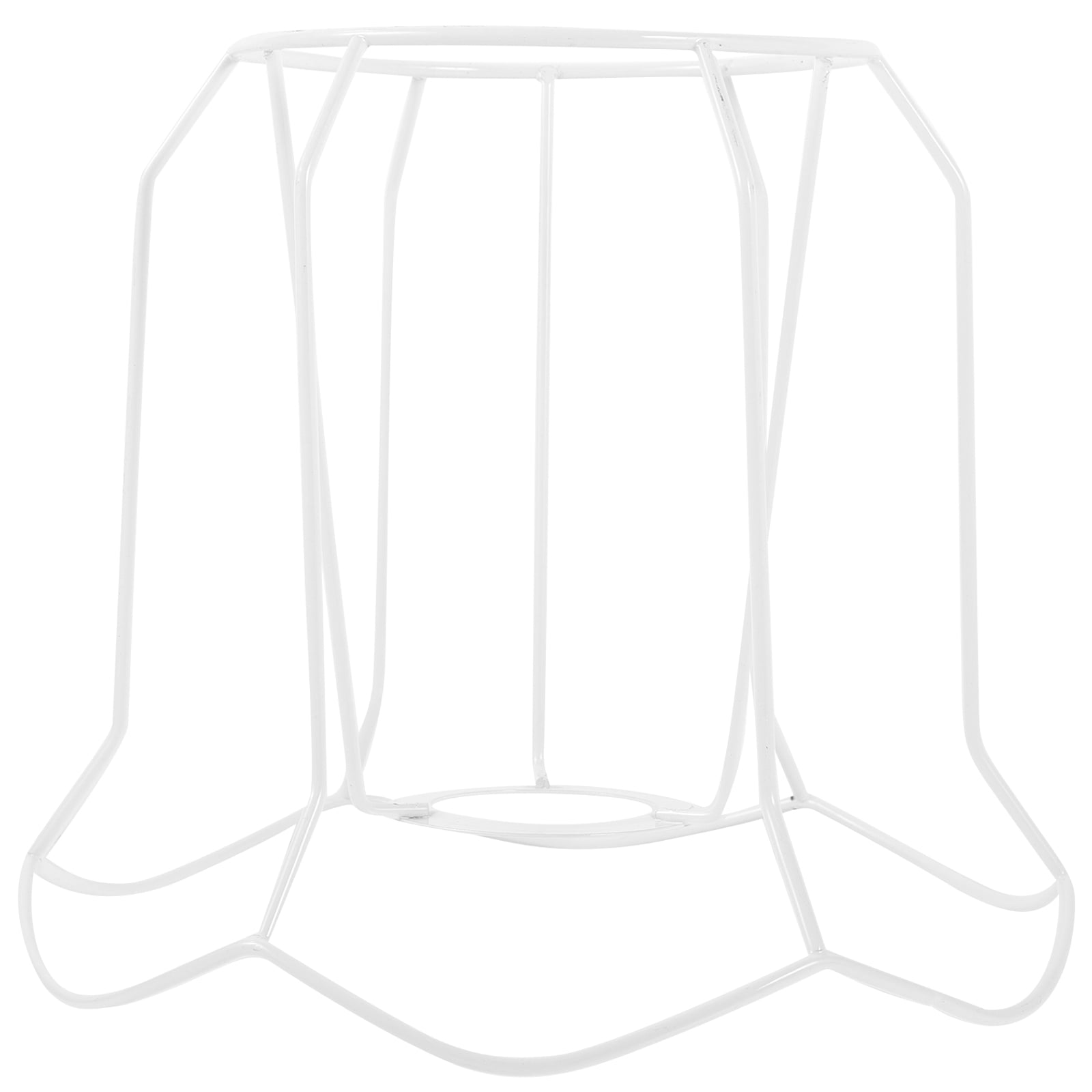 DEEPCRAFF Lamp Shades Frame White Iron Modern Decorative 1Pcs 7.7x7.7x6 ...