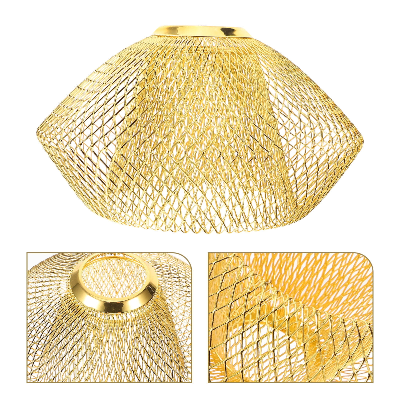 Hemoton Hollow Iron Lampshade Ceiling Light Cover, 1 Set Hanging Lamp ...