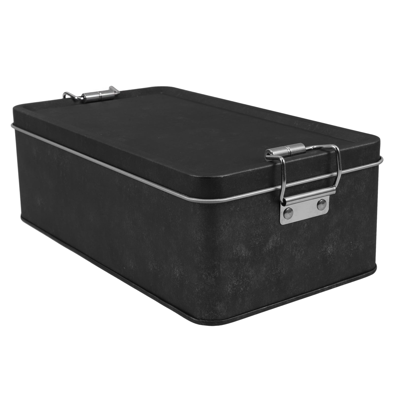 Hemoton Iron Tin Container Tin Storage Box Counter Container ...