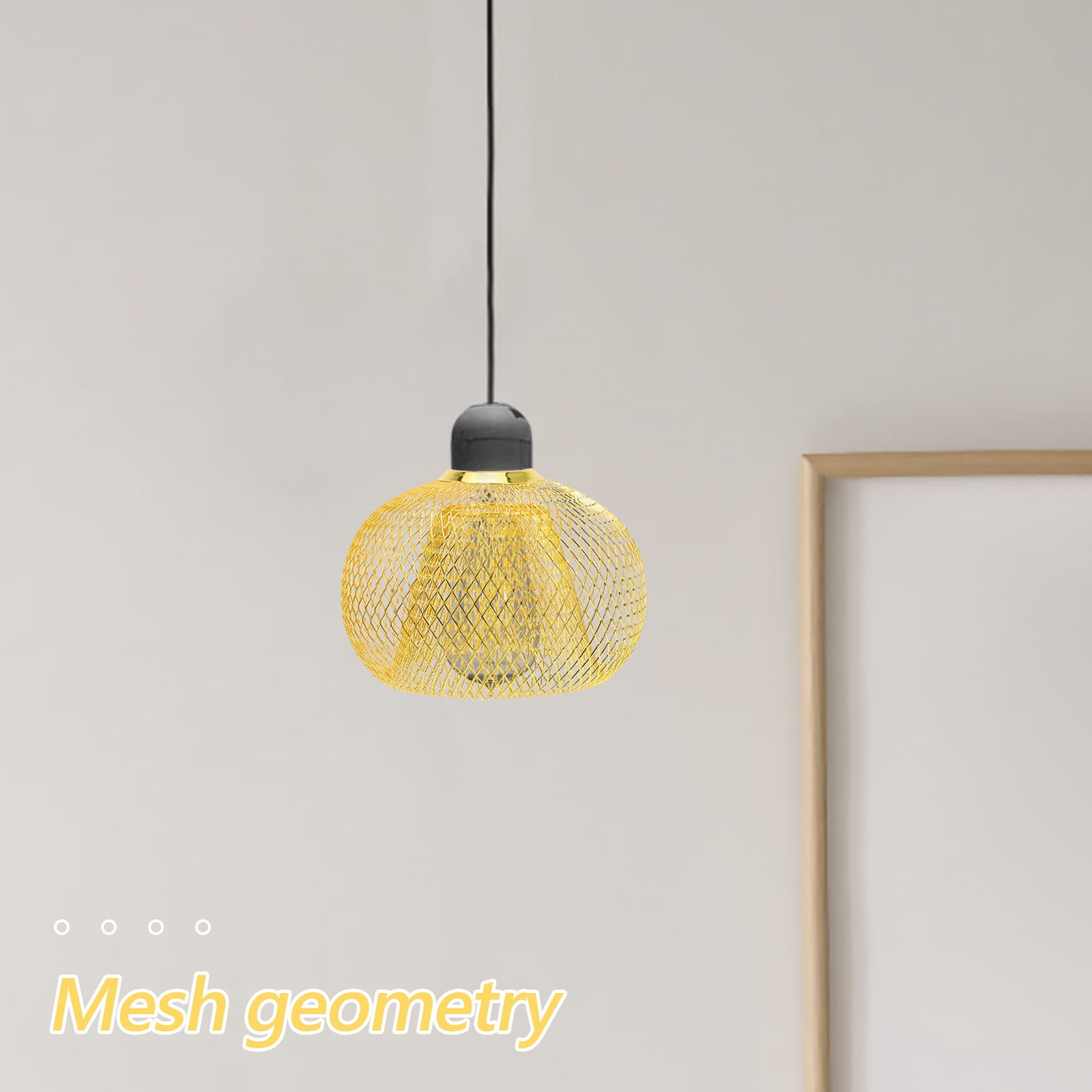 Hemoton Iron Wire Lampshade Double Layer Lamp Shade Frame Metal ...