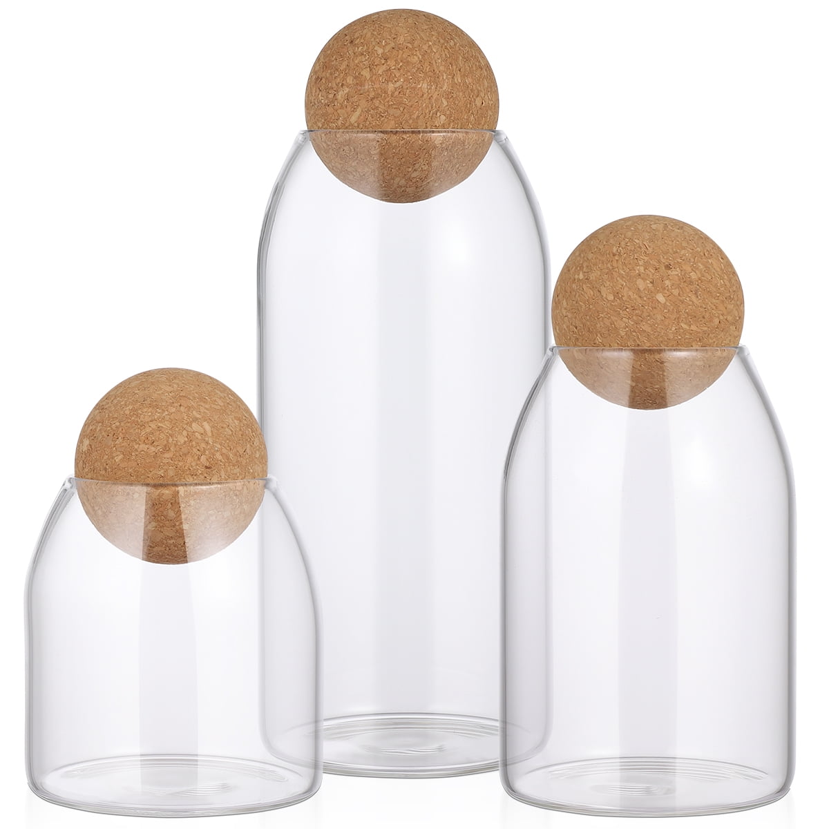 Hemoton Jars with Lids Airtight Nut Storage Container Home - Walmart.com