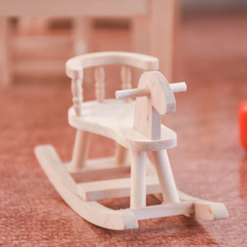 HEMOTON Miniature Horse Chair for Children Khaki Synthetic Material ...