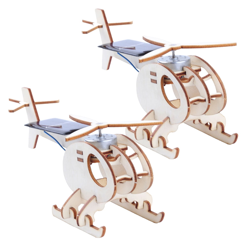 Hemoton Kids Wooden Plane Craft Set Build Your Own Airplane Educational ...