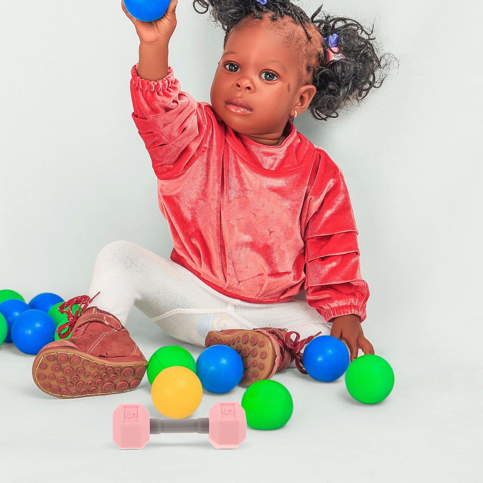 Hemoton Kids Workout Dumbbell Weights Toddler Toy Gym Equipment For ...