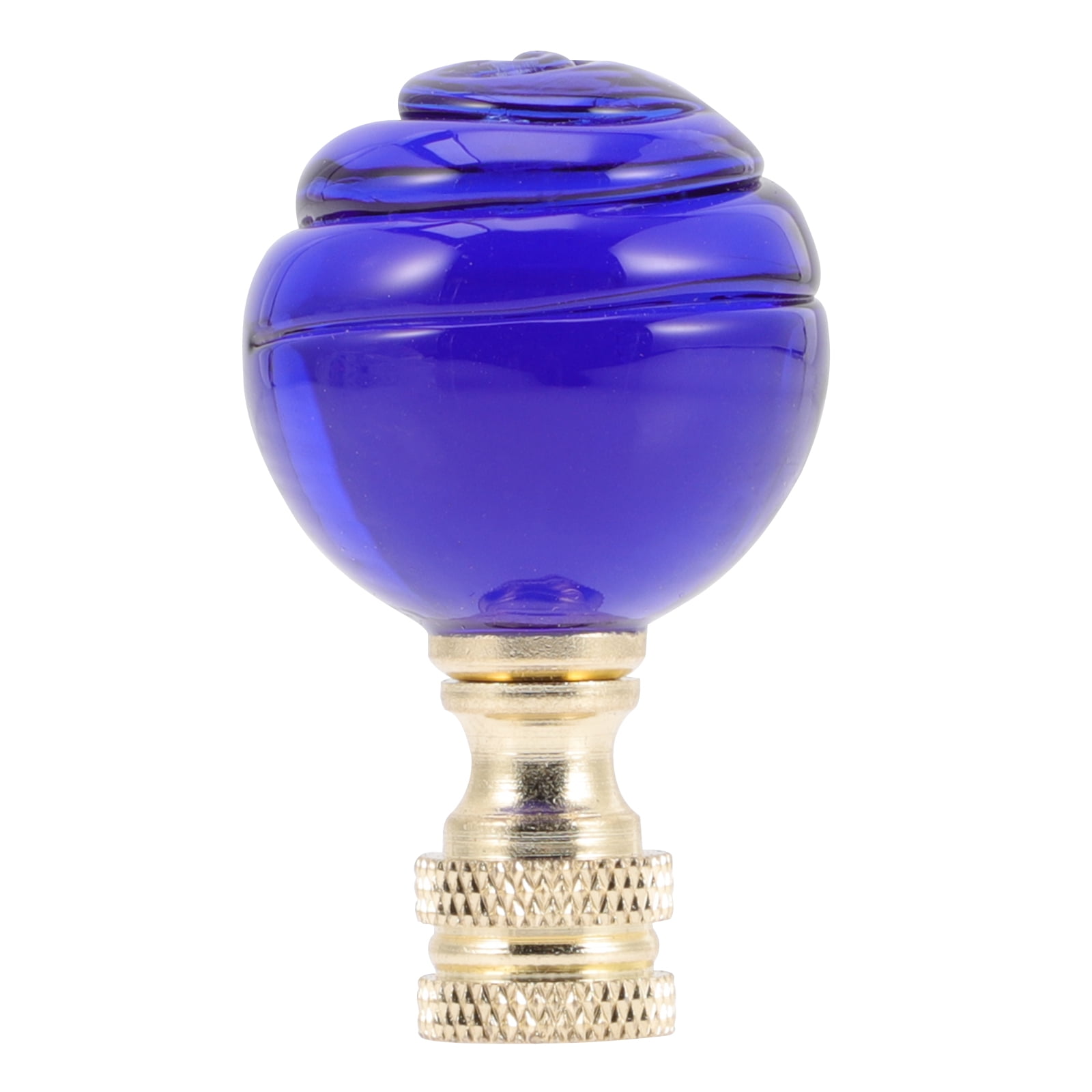 WEAVILUX Weavilux 2Set Blue Brass and Glass Decorative Finials for ...