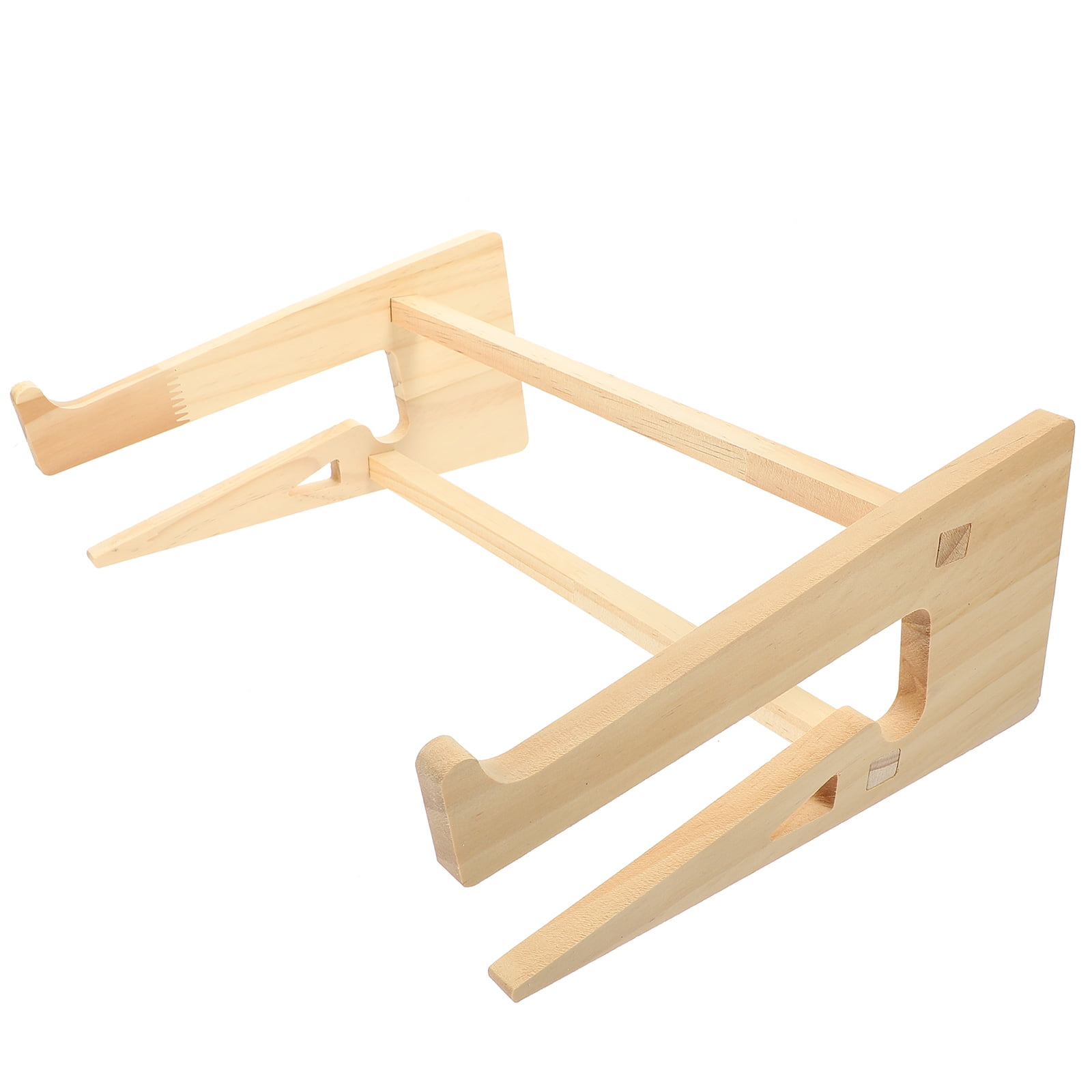Hemoton Laptop Wooden Stands Portable Notebook Riser Holder Laptop ...