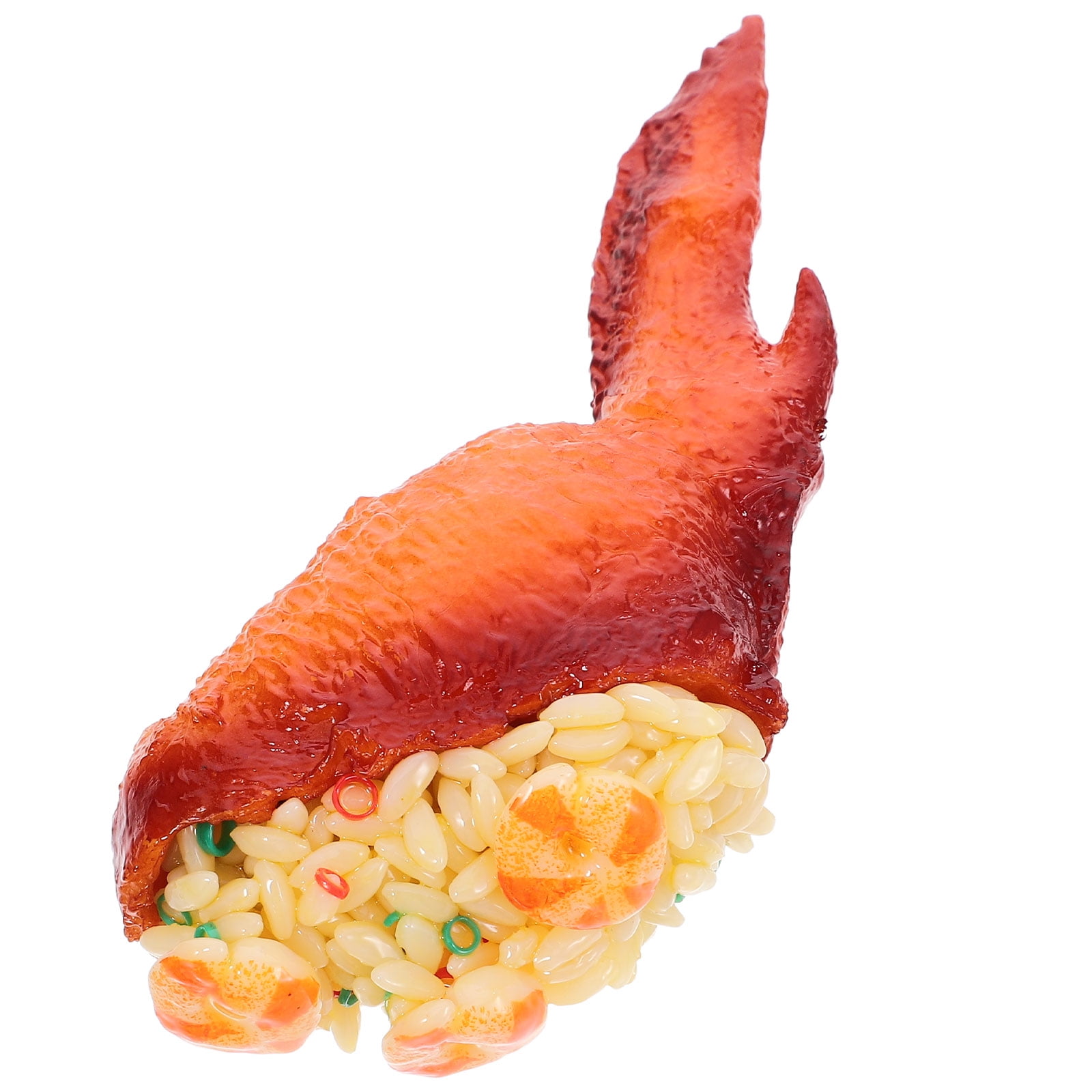 Hemoton Lifelike Artificial Fake Food Chicken Wings Realistic Rice Roll ...
