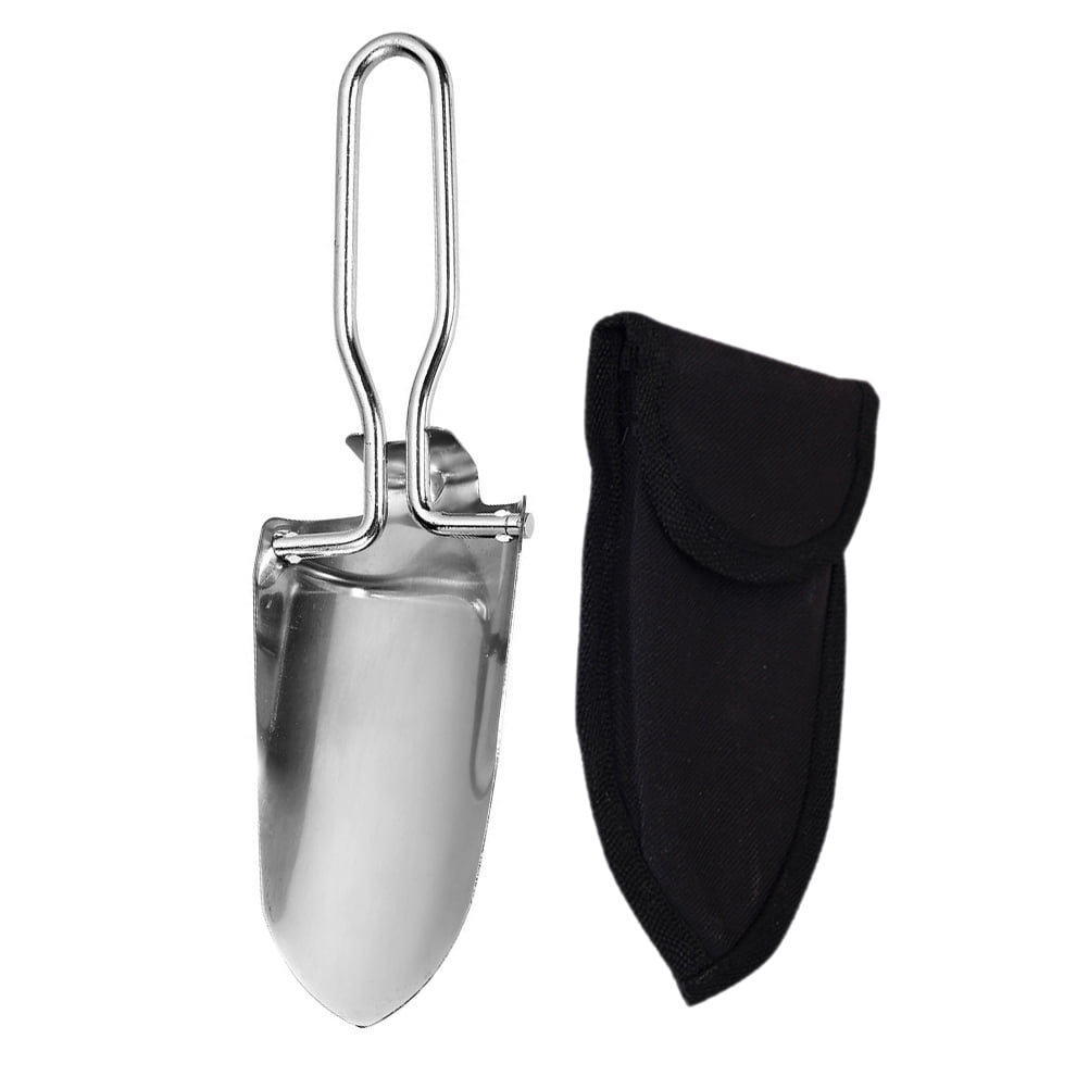 Hemoton Lightweight Mini Shovels Stainless Steel Foldable Garden Trowel ...