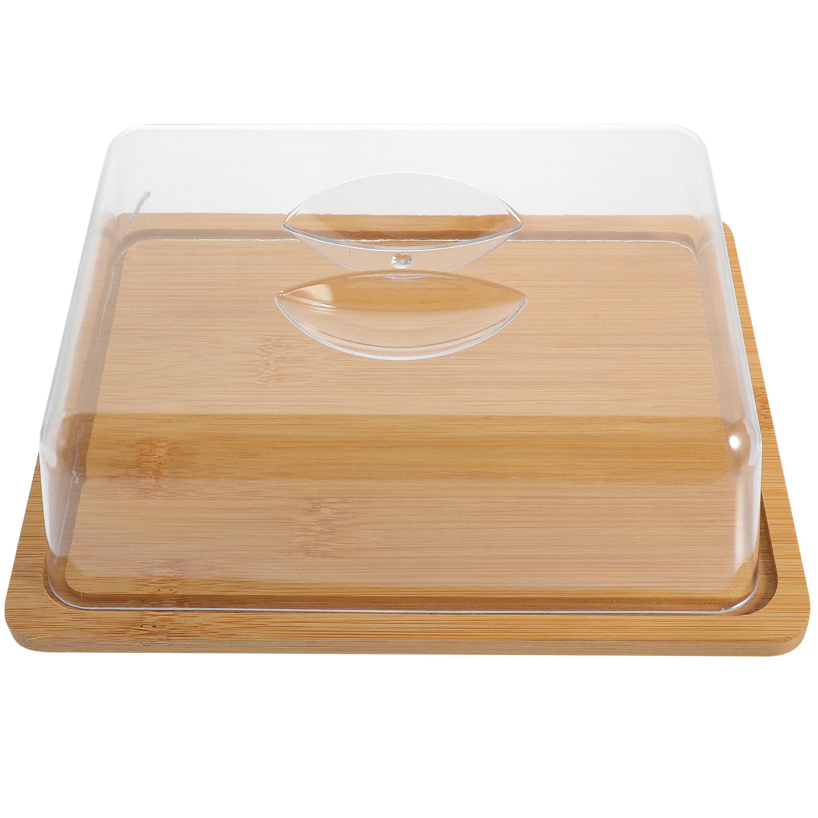 Hemoton Loaf Cake Platter Rectangular Cover Holder with Lid Stand for ...