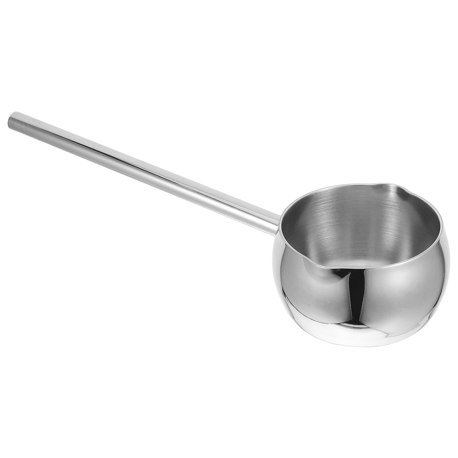 Hemoton Long Handle Stainless Steel Oil Pouring Pot Small Hot Oil Ladle ...