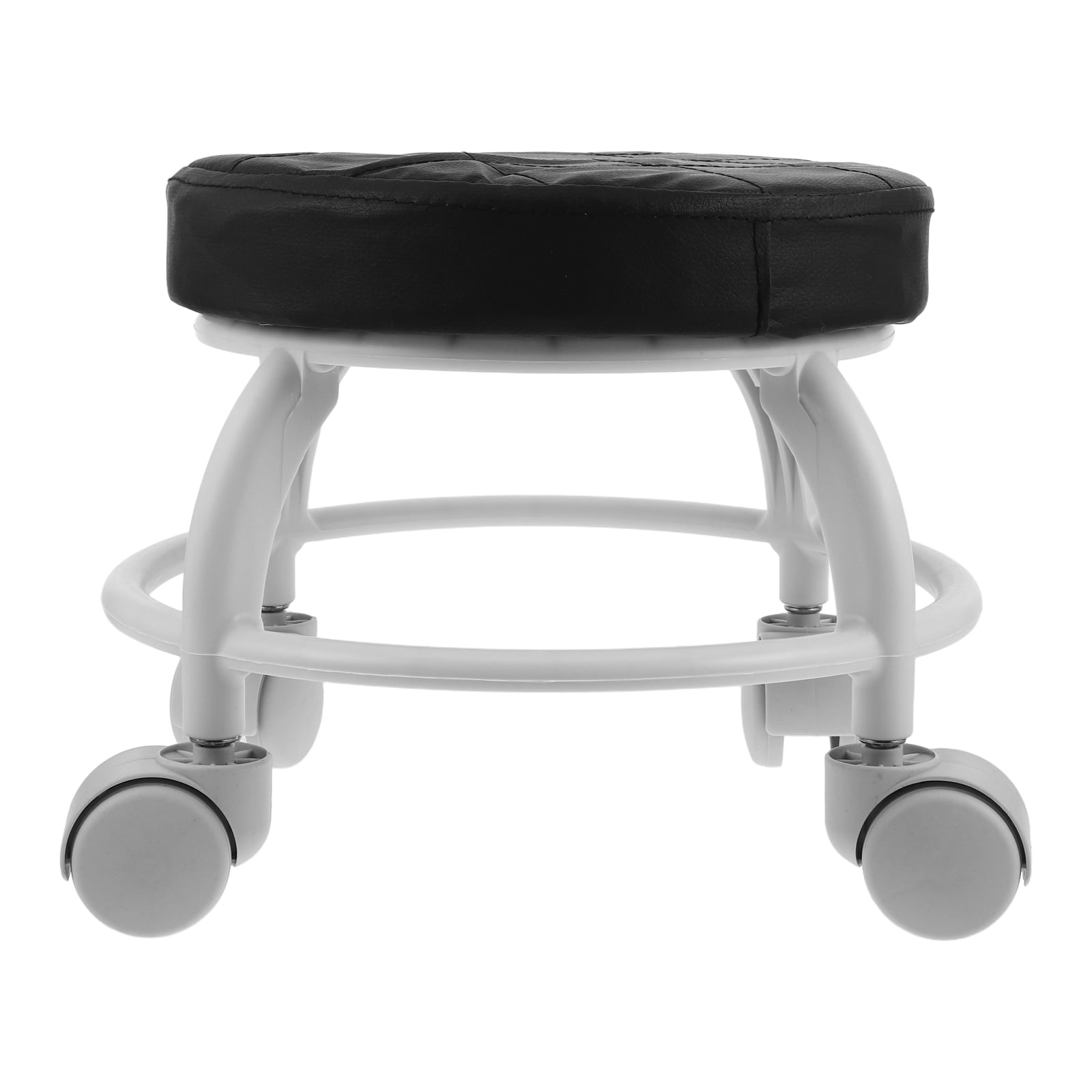Hemoton Low Roller Round Seat Swivel Chair Heavy Duty Footrest Small ...