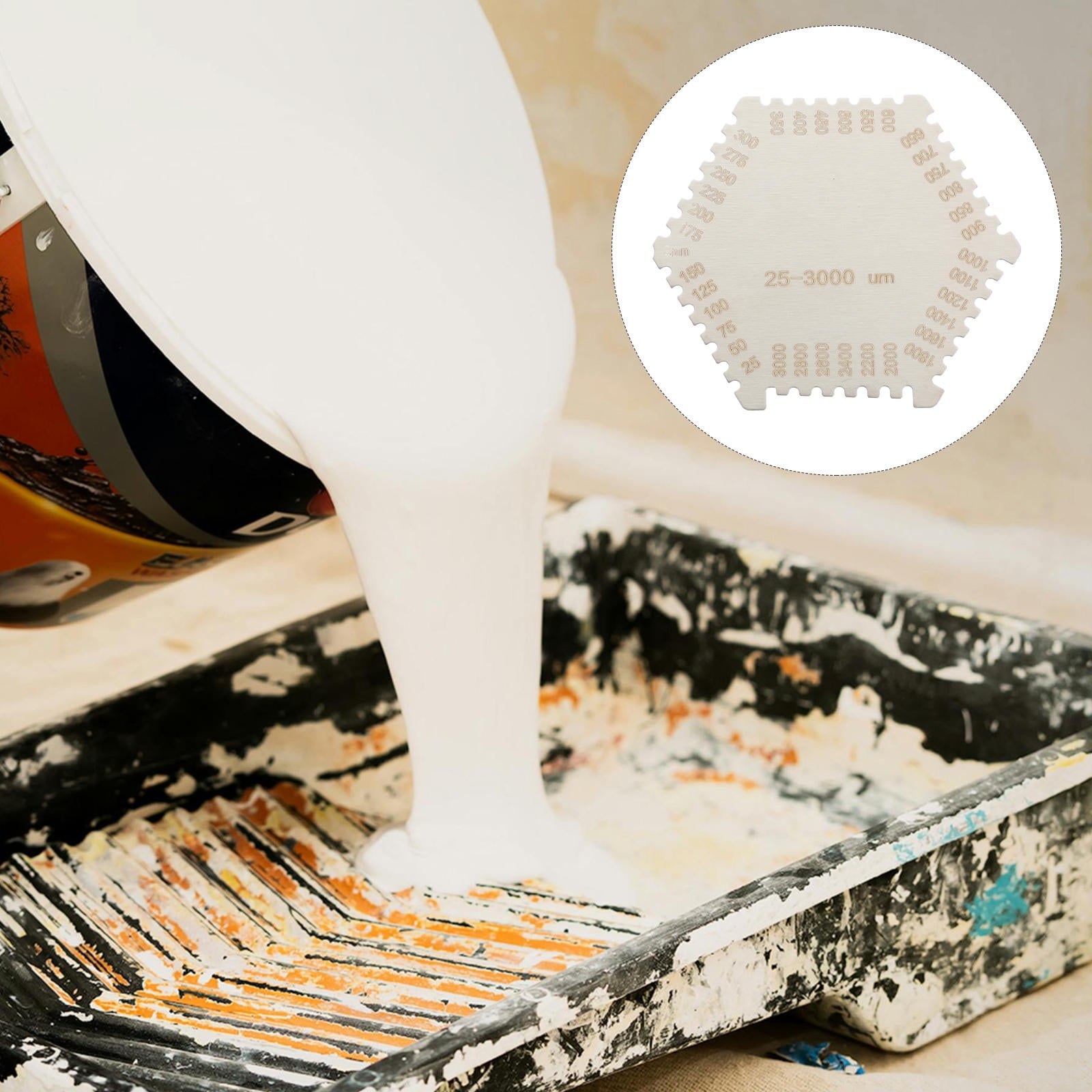 HEMOTON Hexagonal Wet Film Comb Paint Measuring Instrument with ...