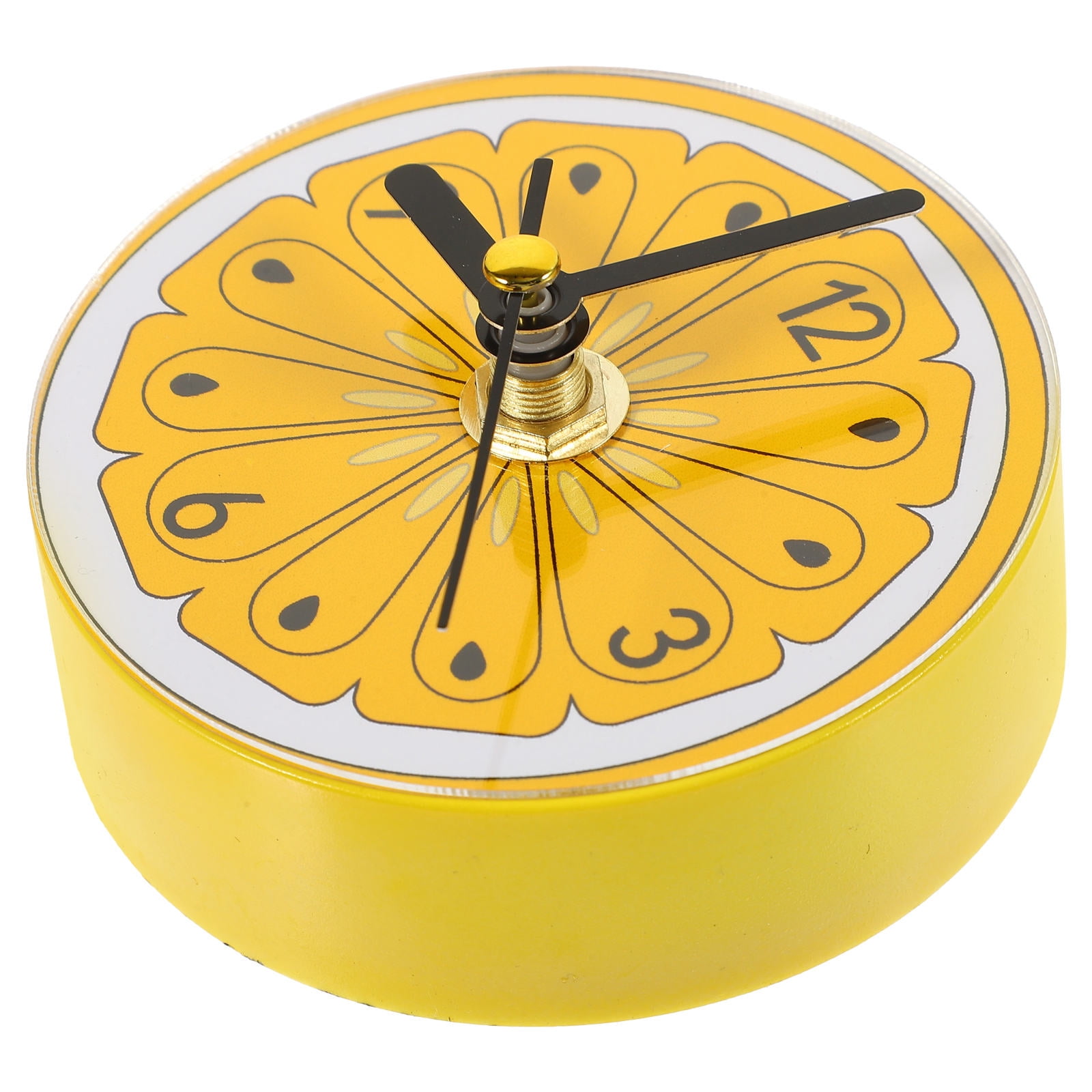 Hemoton Magnetic Fridge Clock Refrigerator Magnets Sticker Clock Round ...