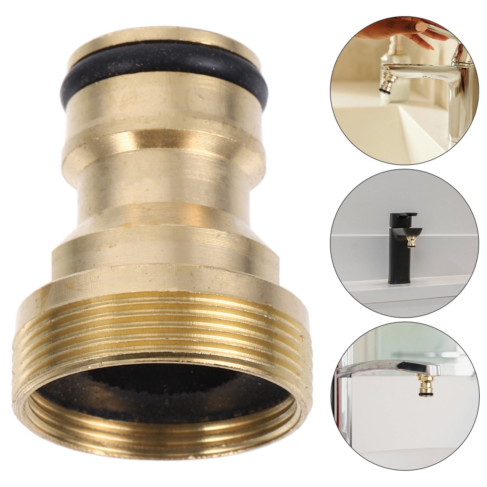Hemoton Male Thread Faucet Hose Nozzle Quick Connect Adapter Universal ...