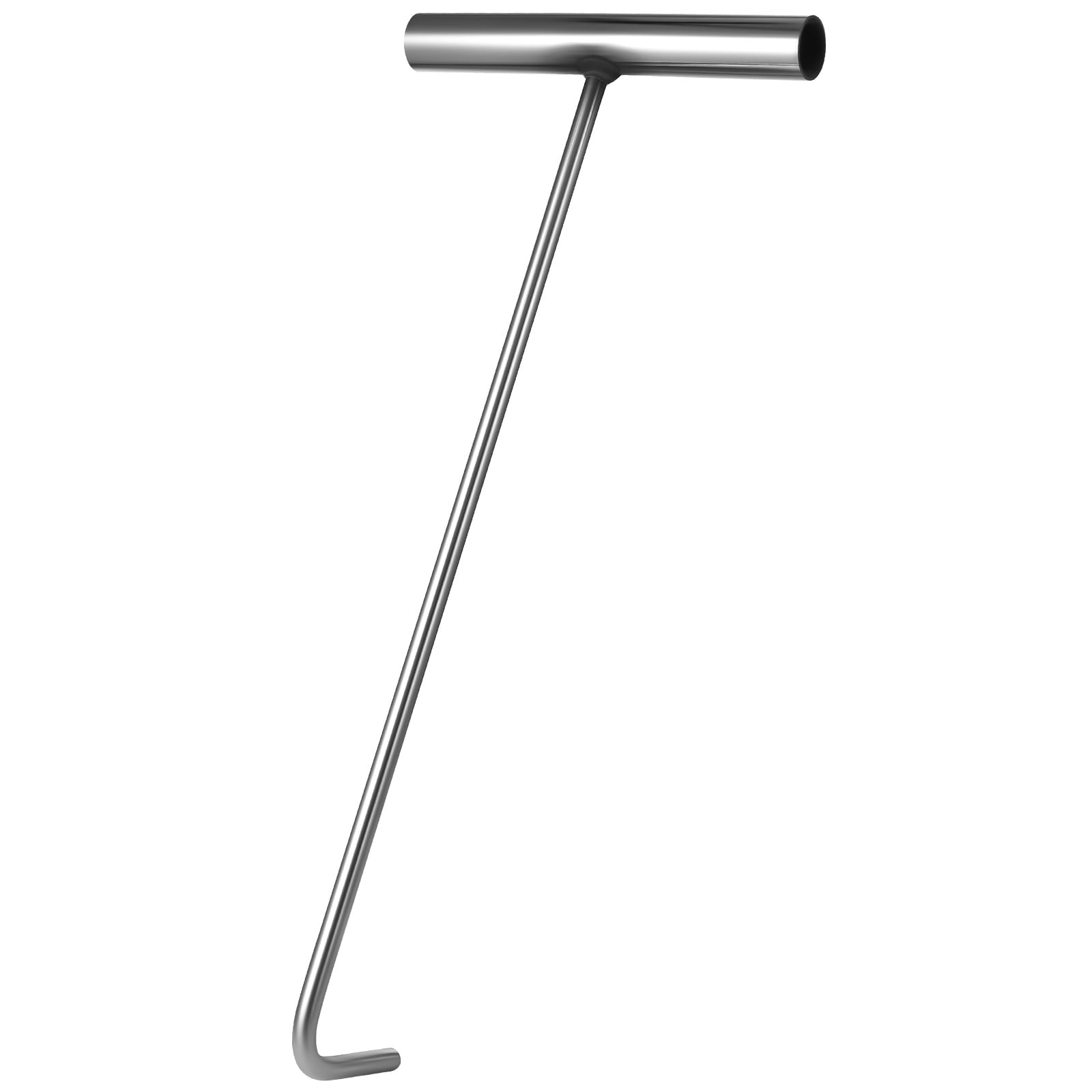 Hemoton Manhole Cover Hook Stainless Steel Rolling Door Hook T-shaped ...