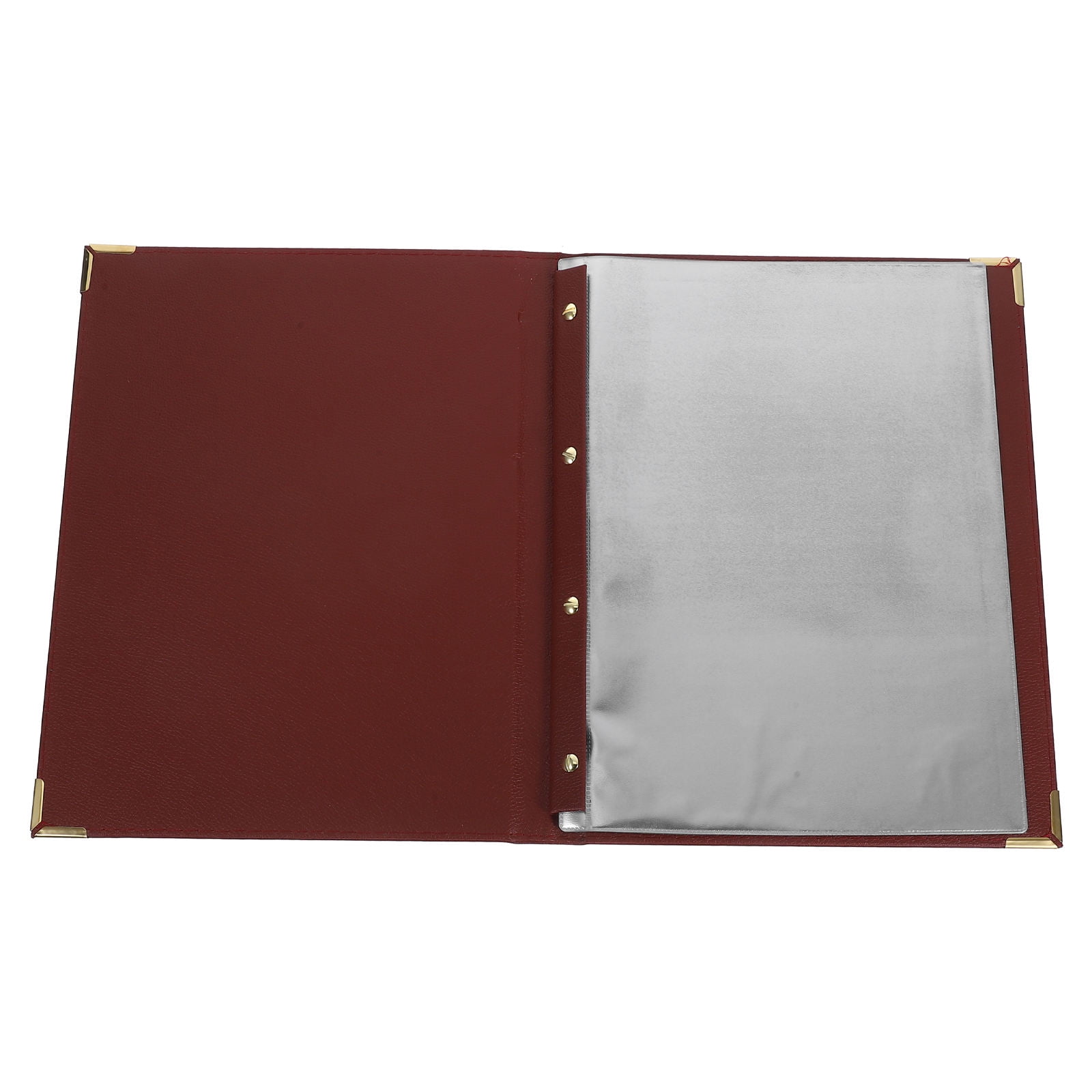 Hemoton Menus Holder with 7 Clear Pages Restaurant Menu Sleeves Menu ...