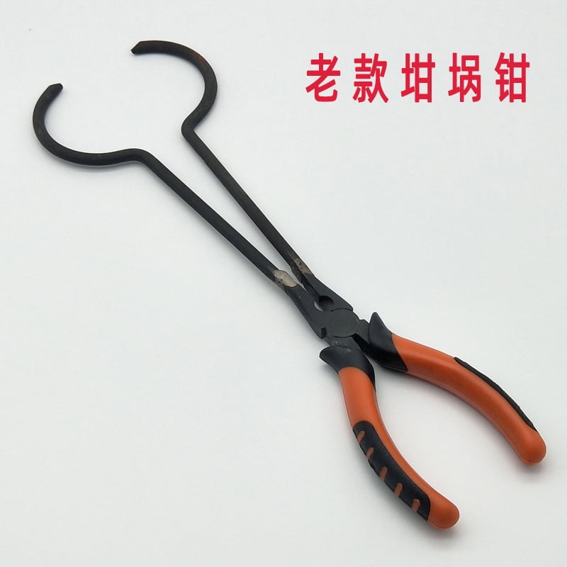 Hemoton Metal Smelting Tong Crucible Tong For Melting Furnace Graphite ...