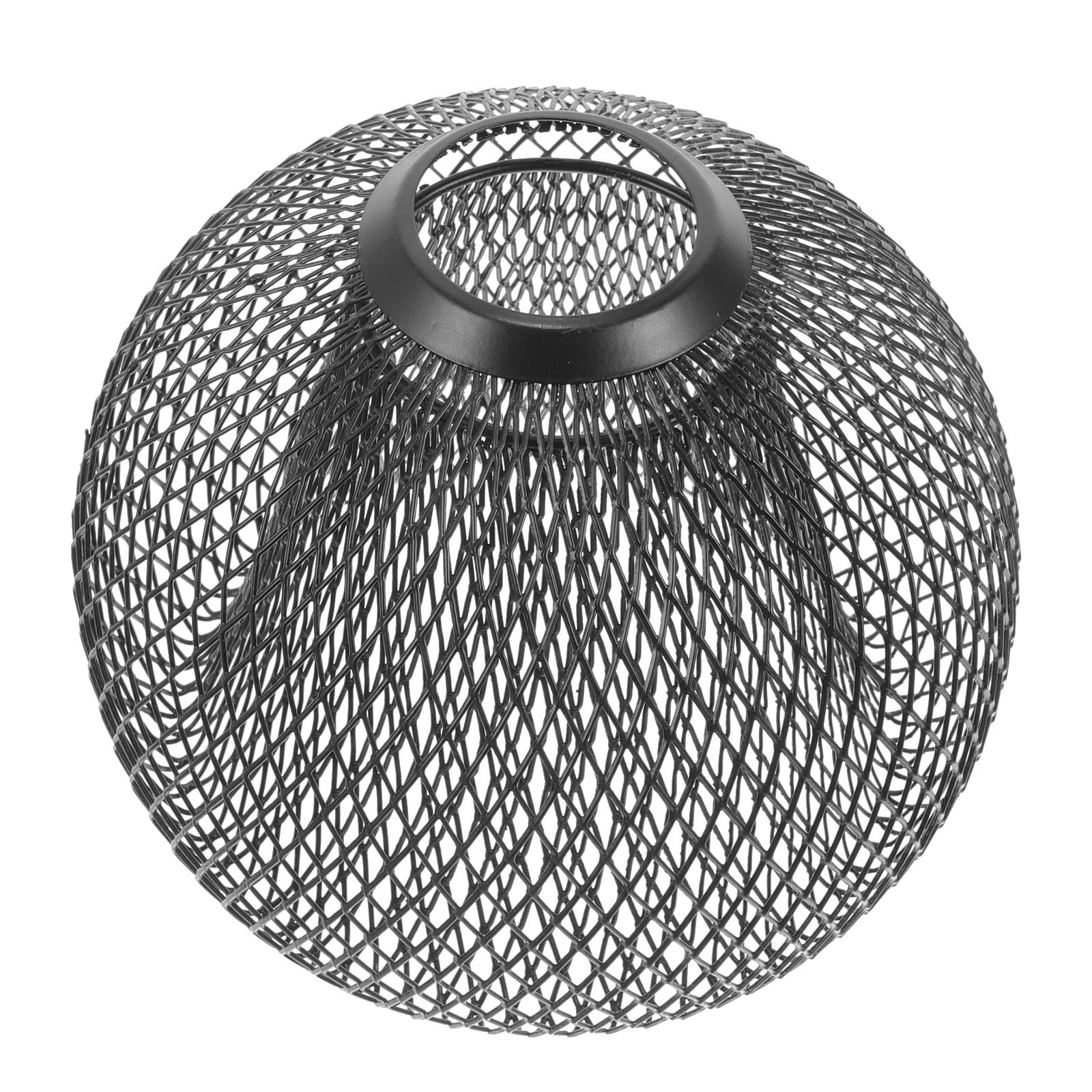 Hemoton Metal Wire Cage Lampshade Mesh Pendant Lamp Shade Hollow Shape ...