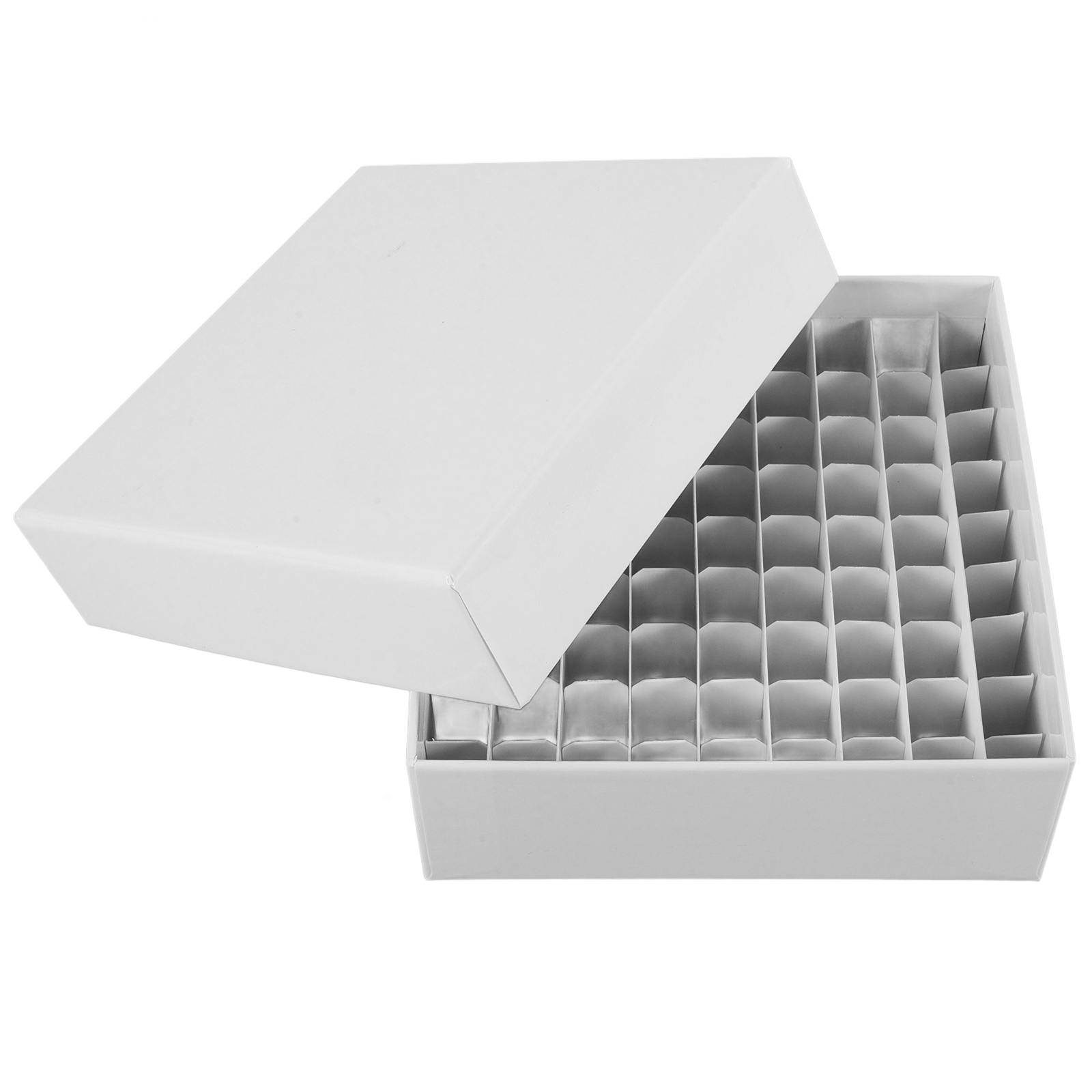 White Freezer Box for Lab Use with 81 Grids Microcentrifuge Tube ...