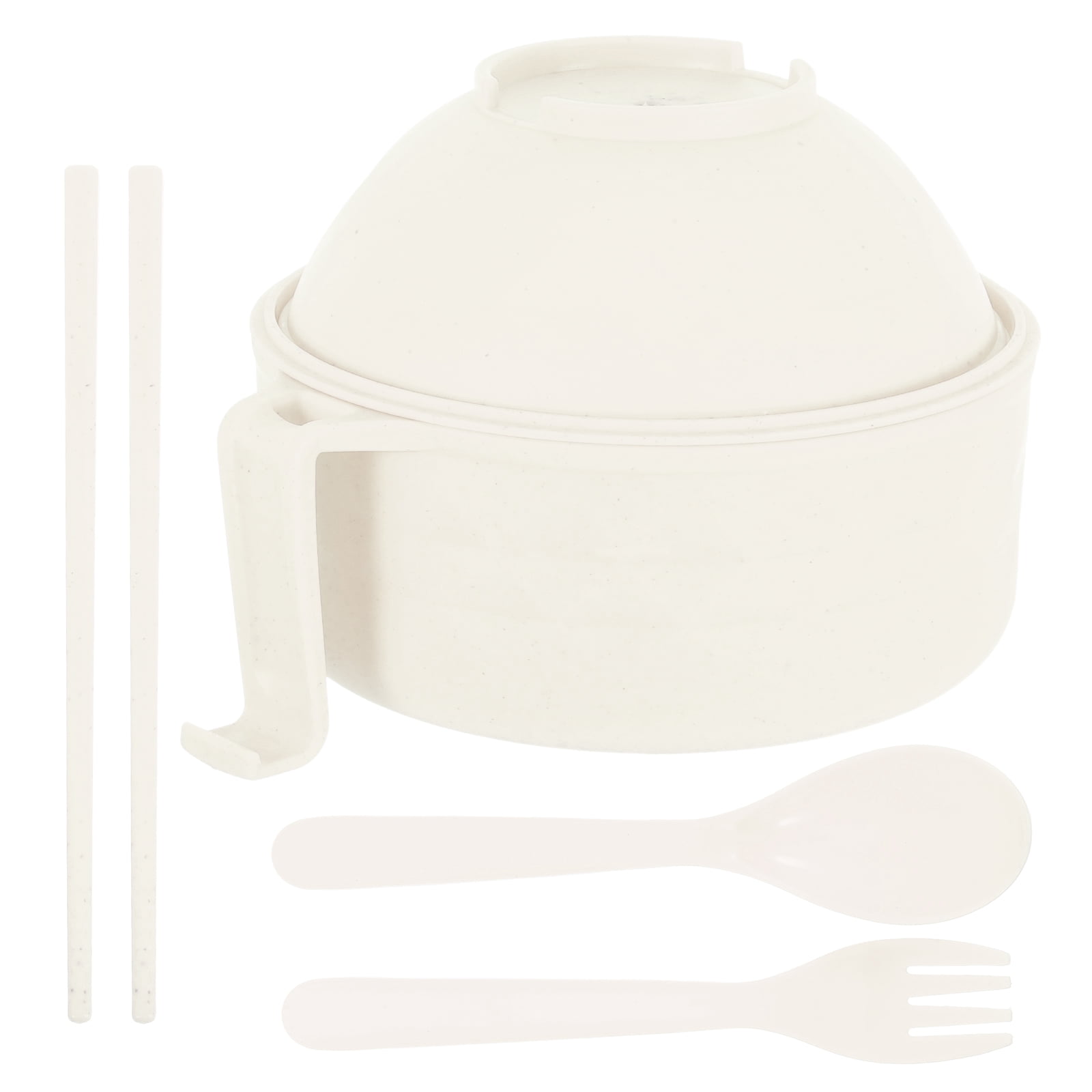 Hemoton Microwave Ramen Cooker with Lid Instant Noodle Bowl Plastic ...