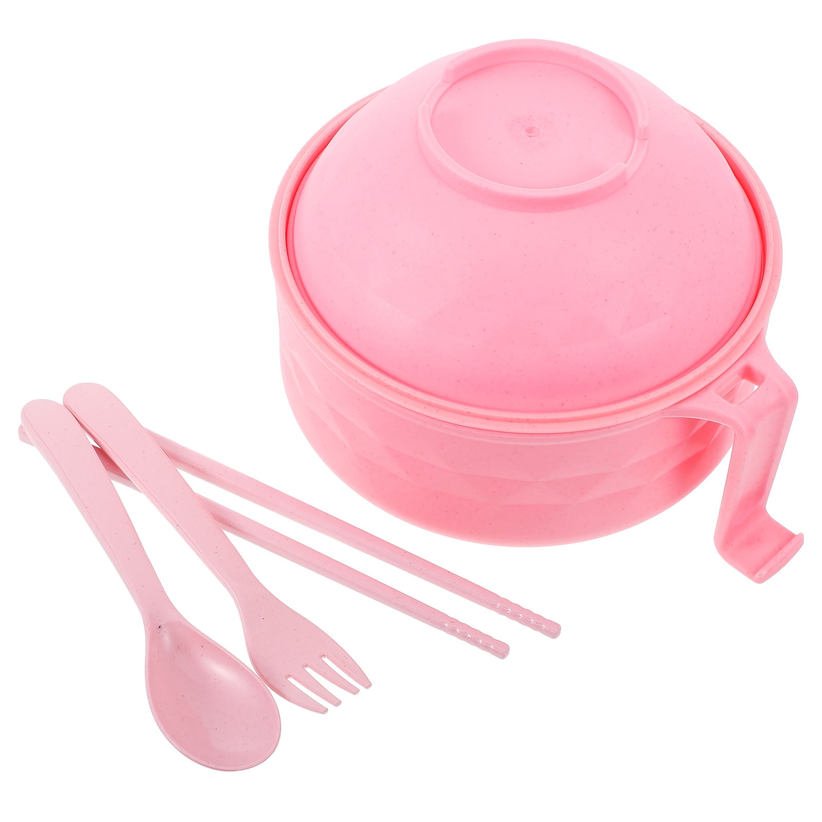 Hemoton Microwave Ramen Cooker with Lid Instant Noodle Bowl Plastic ...