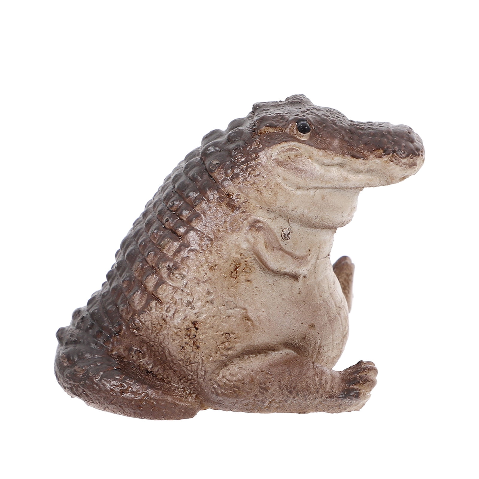 Hemoton Mini Alligator Statue Miniature Resin Alligator Sculpture Small ...