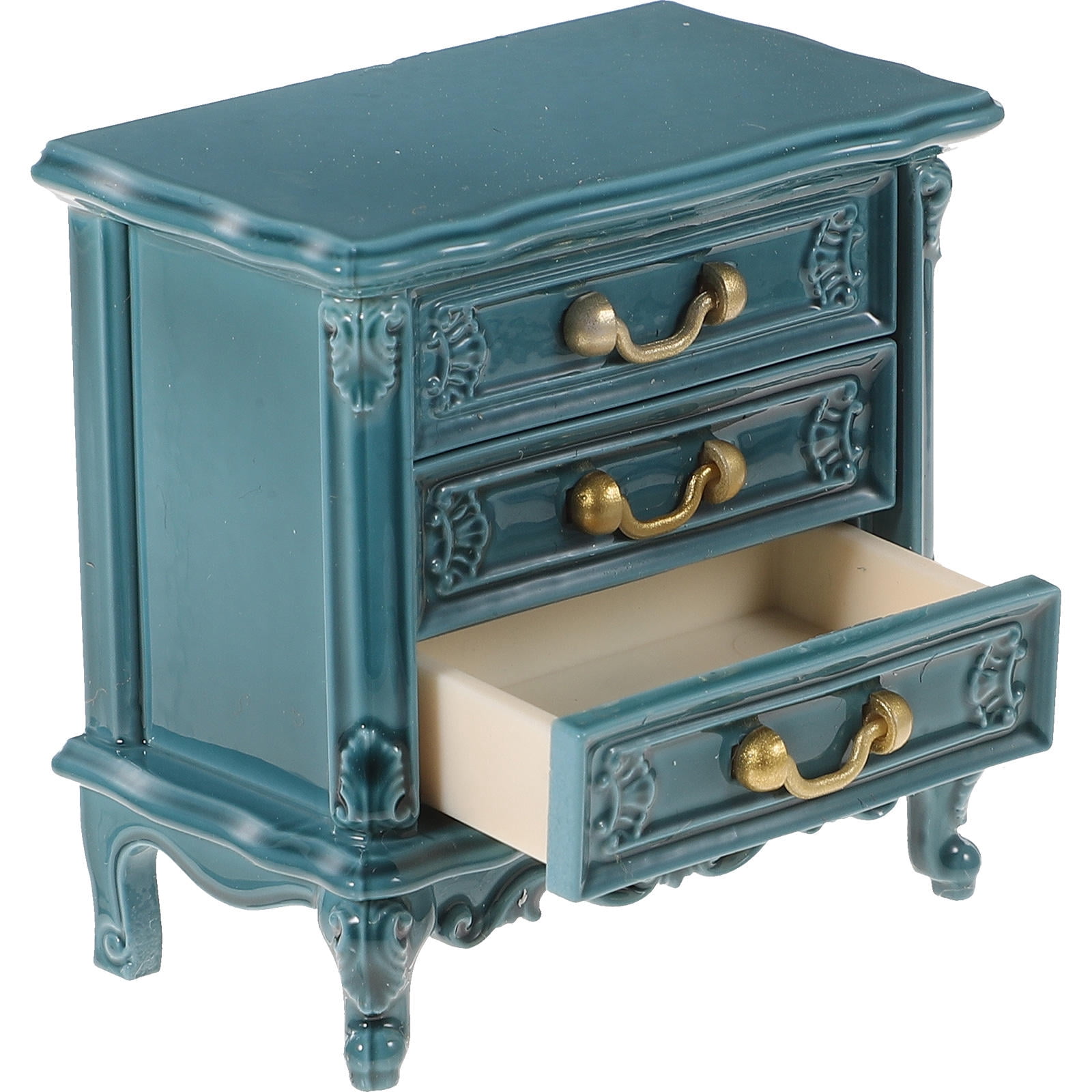 Hemoton Mini House Cabinet Decor Miniature Plastic Cabinet Doll Cabinet ...