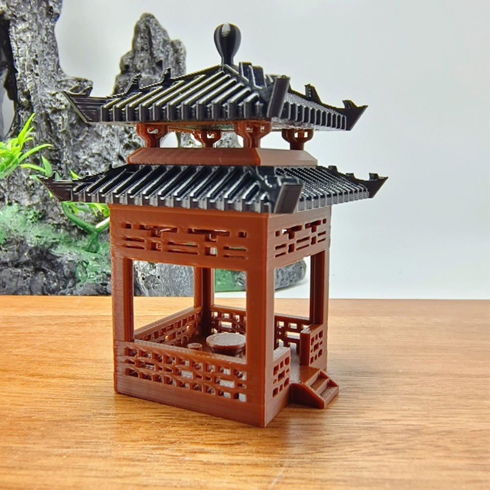 Hemoton Mini Pagoda Statue Miniature Pavilion Pagoda Statue Chinese ...