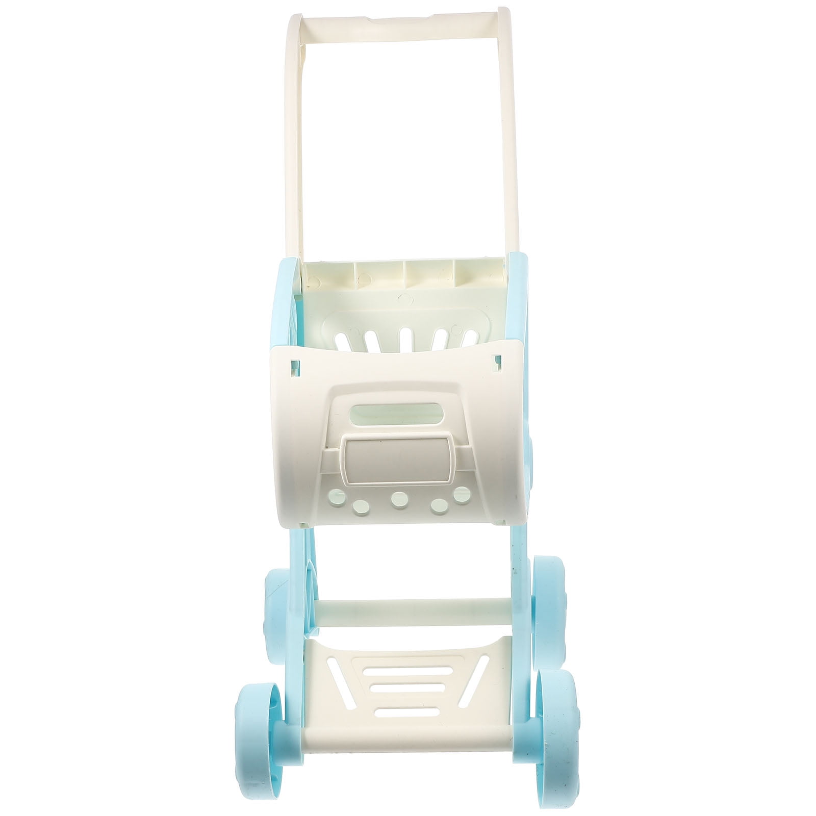 HEMOTON Blue Kids Shopping Cart Toy with Wheels for Outdoor Role Play ...