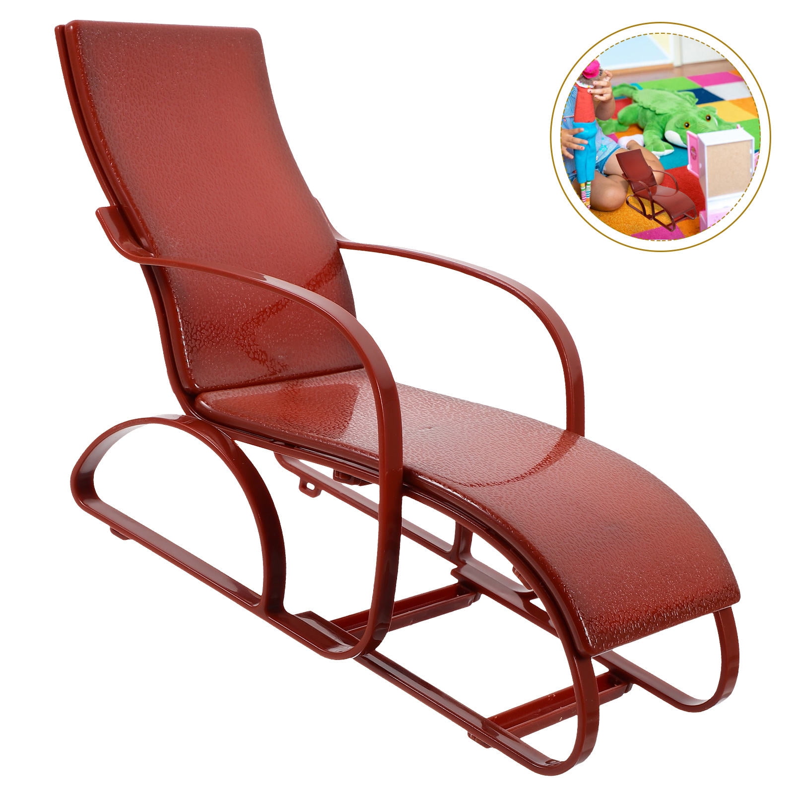 Hemoton Miniature Beach Chair For 11.5-Inch Dolls, Perfect For ...
