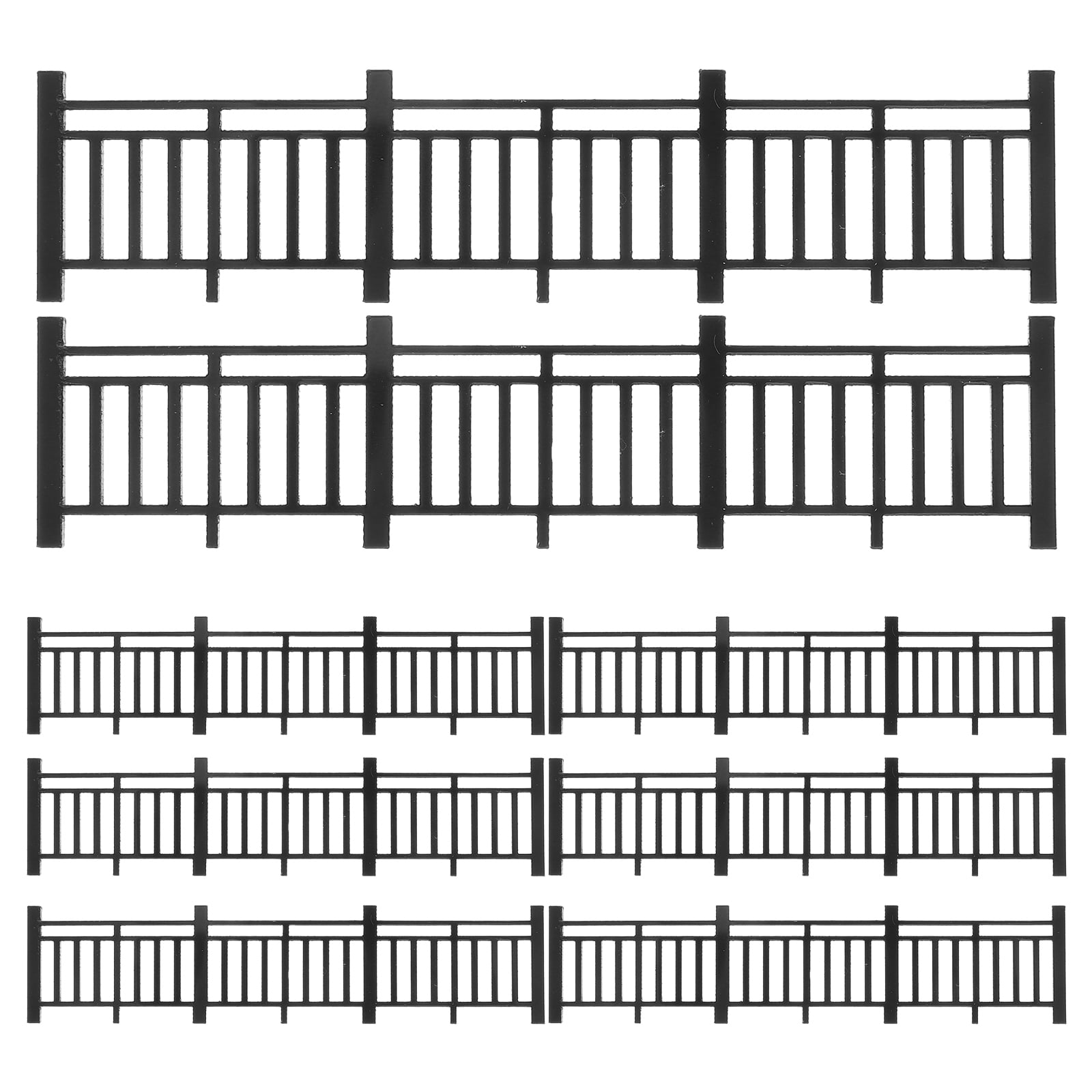 Hemoton Miniature Dollhouse Fences, Black, 8 Pcs, DIY Micro Landscape ...