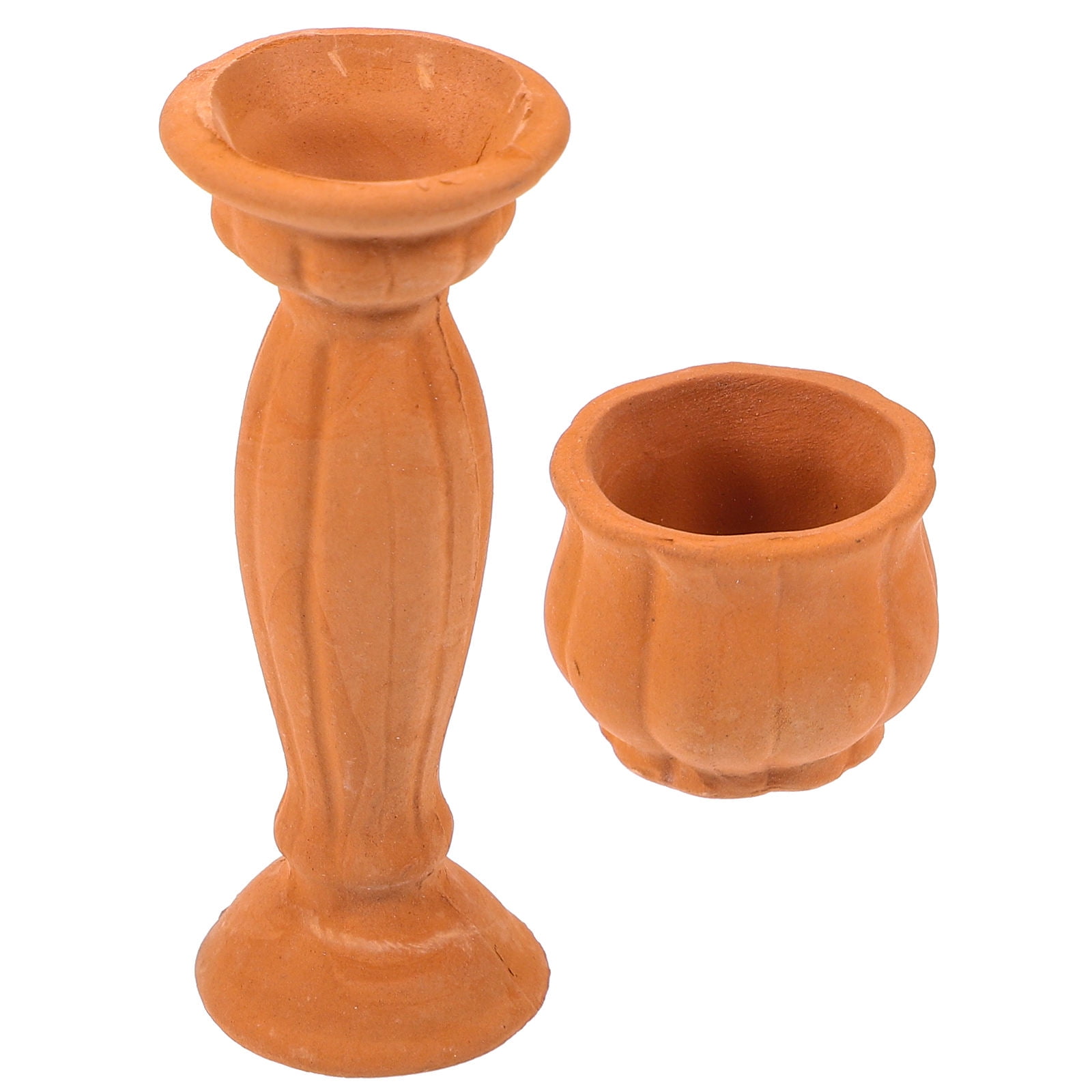 Hemoton Miniature Plant Pot Decorative Roman Flower Pot Miniature Vase ...