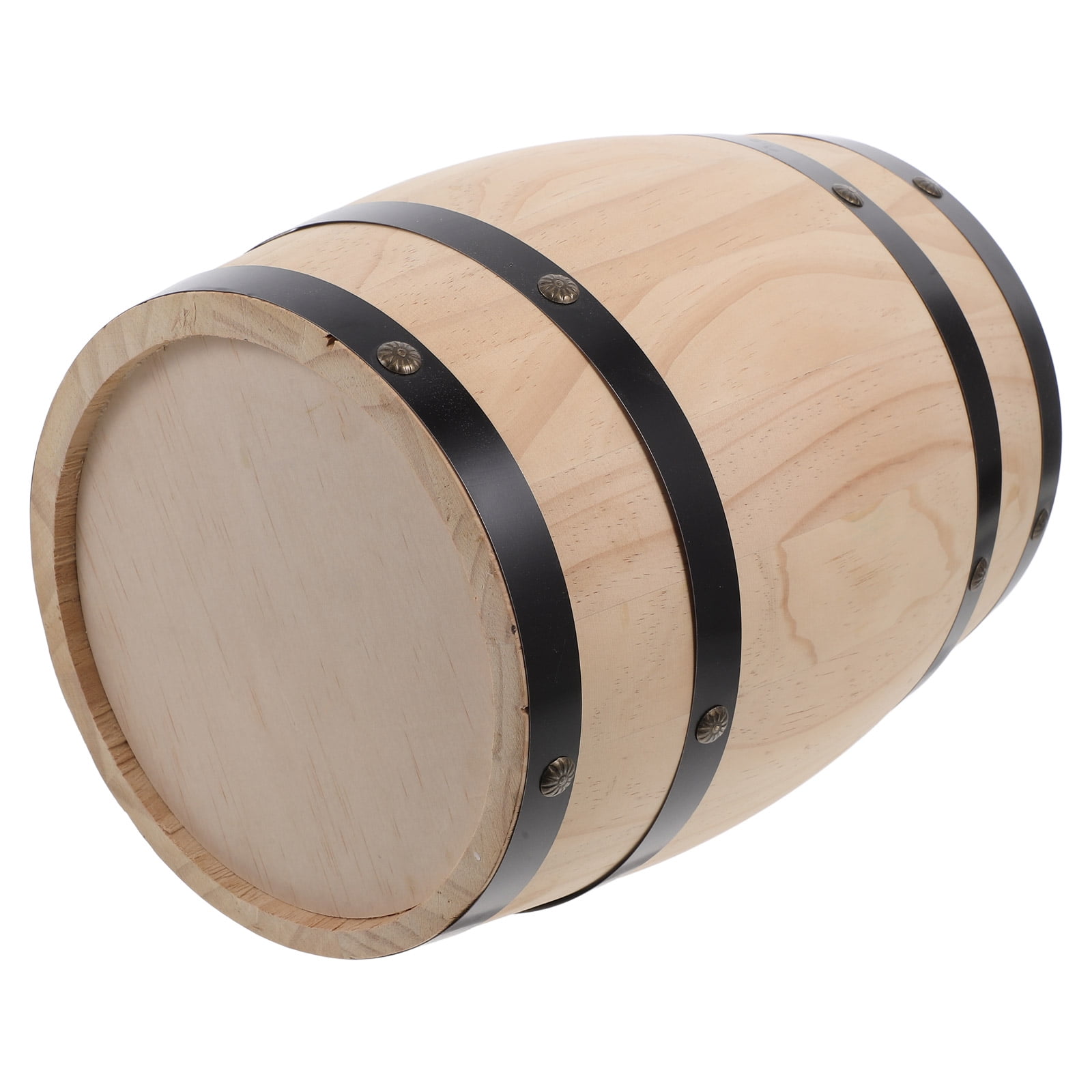 Hemoton Miniature Wooden Barrel Small Wine Barrel Wine Barrel Adornment ...