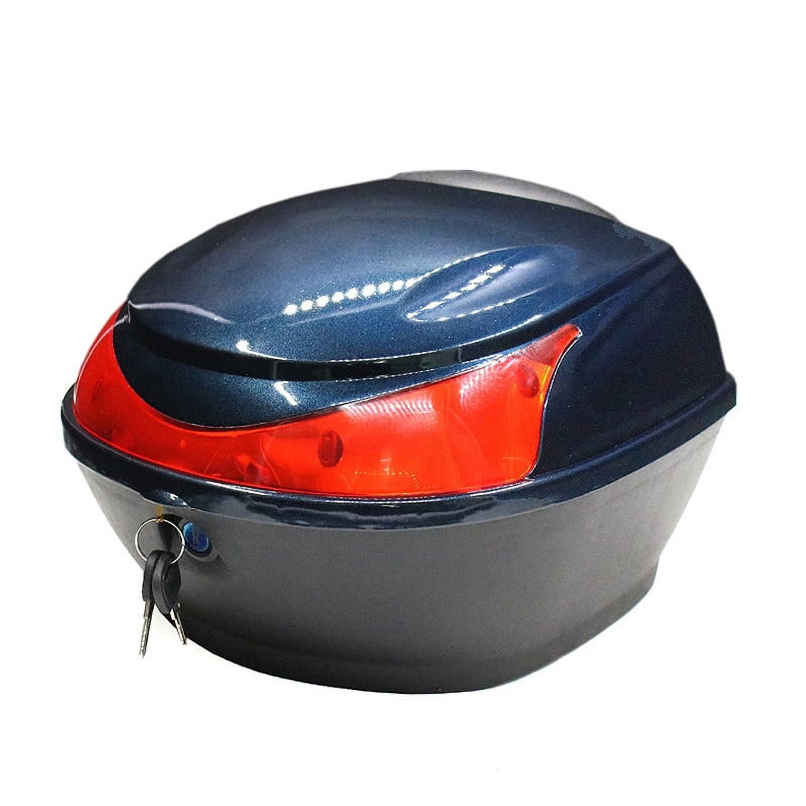 Homoyoyo Motorcycle Tail Case Scooter Trunk Storage Box with Lock for ...