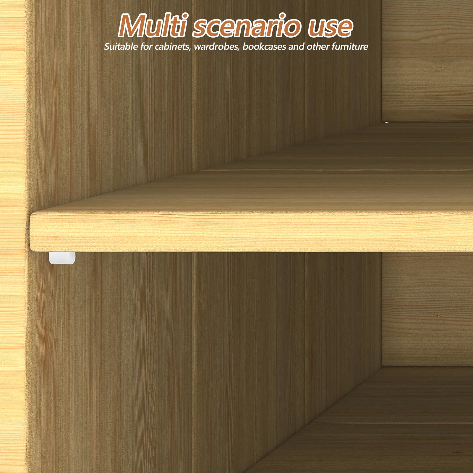 Hemoton Multi Tapping Screw Shelf Support Pegs for Cabinet and Bookcase ...