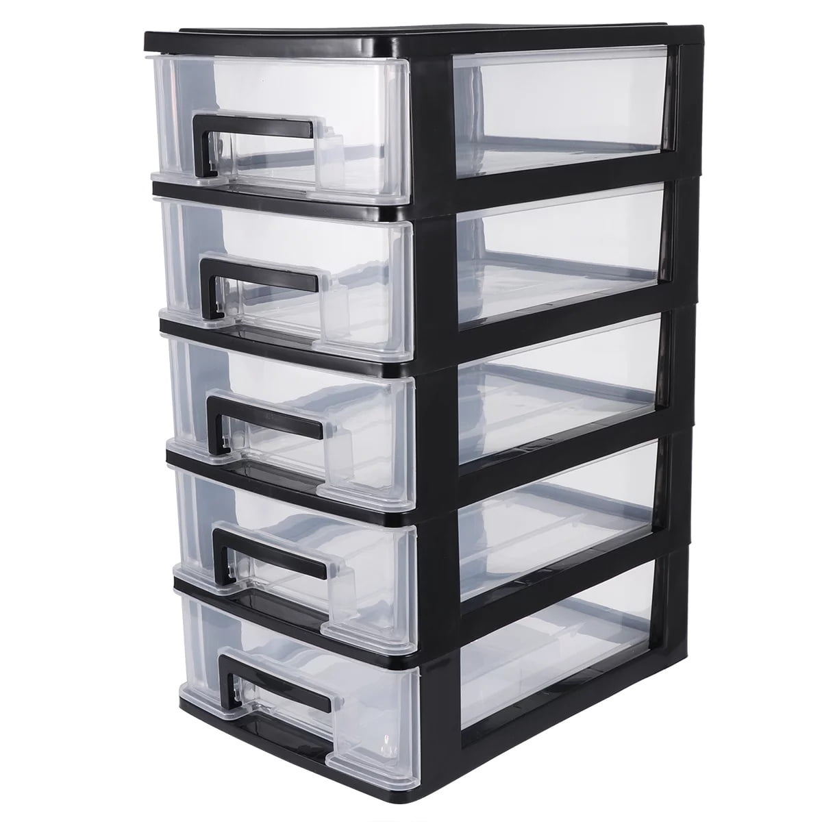 Hemoton Five Layer Multifunctional Storage Cabinet Stackable Plastic
