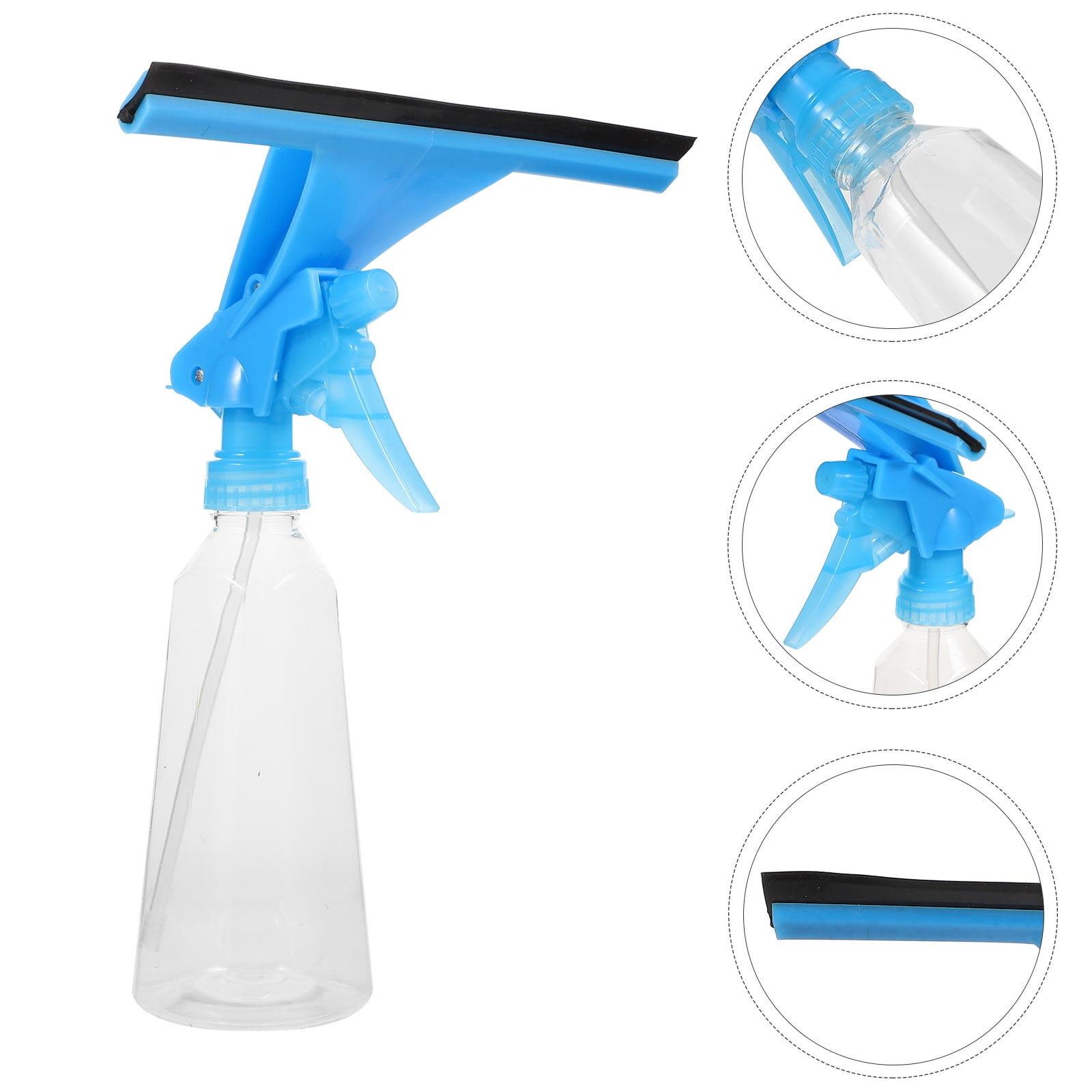 HEMOTON Blue Plastic Window Squeegee Cleaner with Detachable Sprayer ...