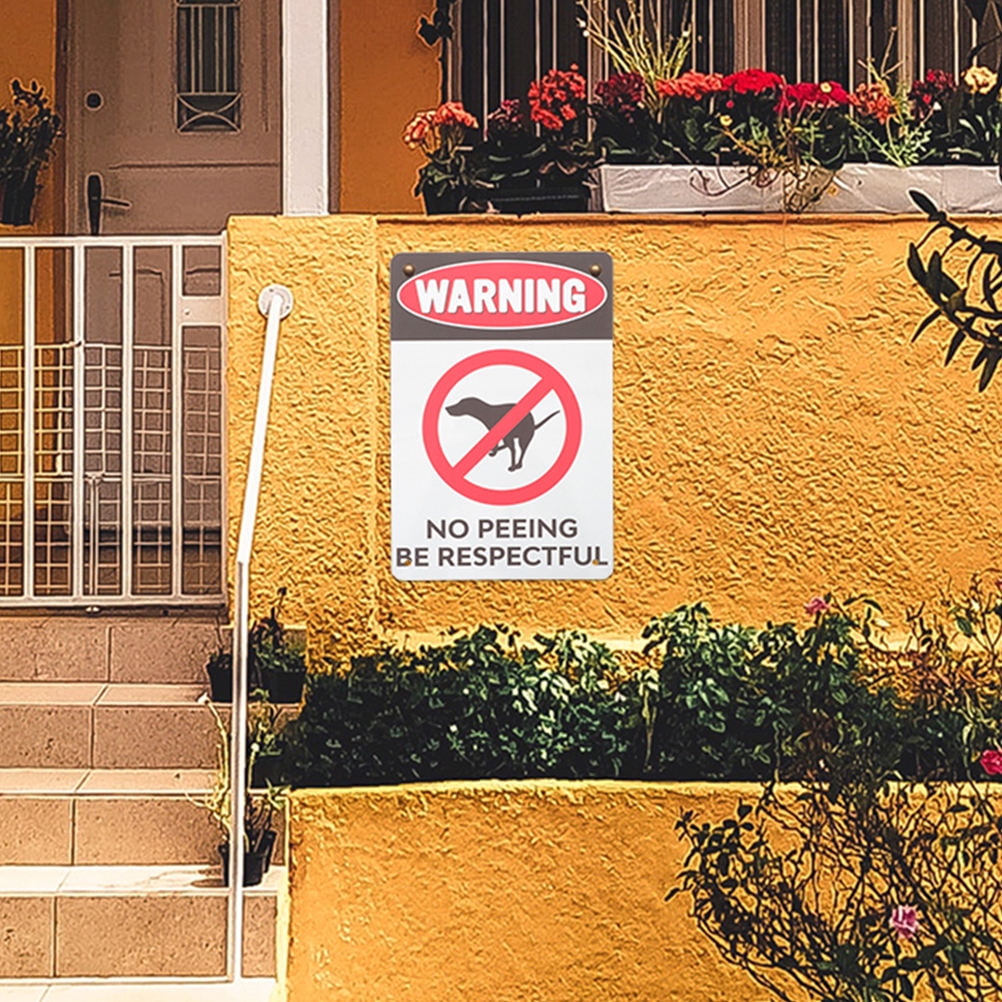 Hemoton Yard Warning Sign - No Dog Peeing Please, Respect Lawn with No ...