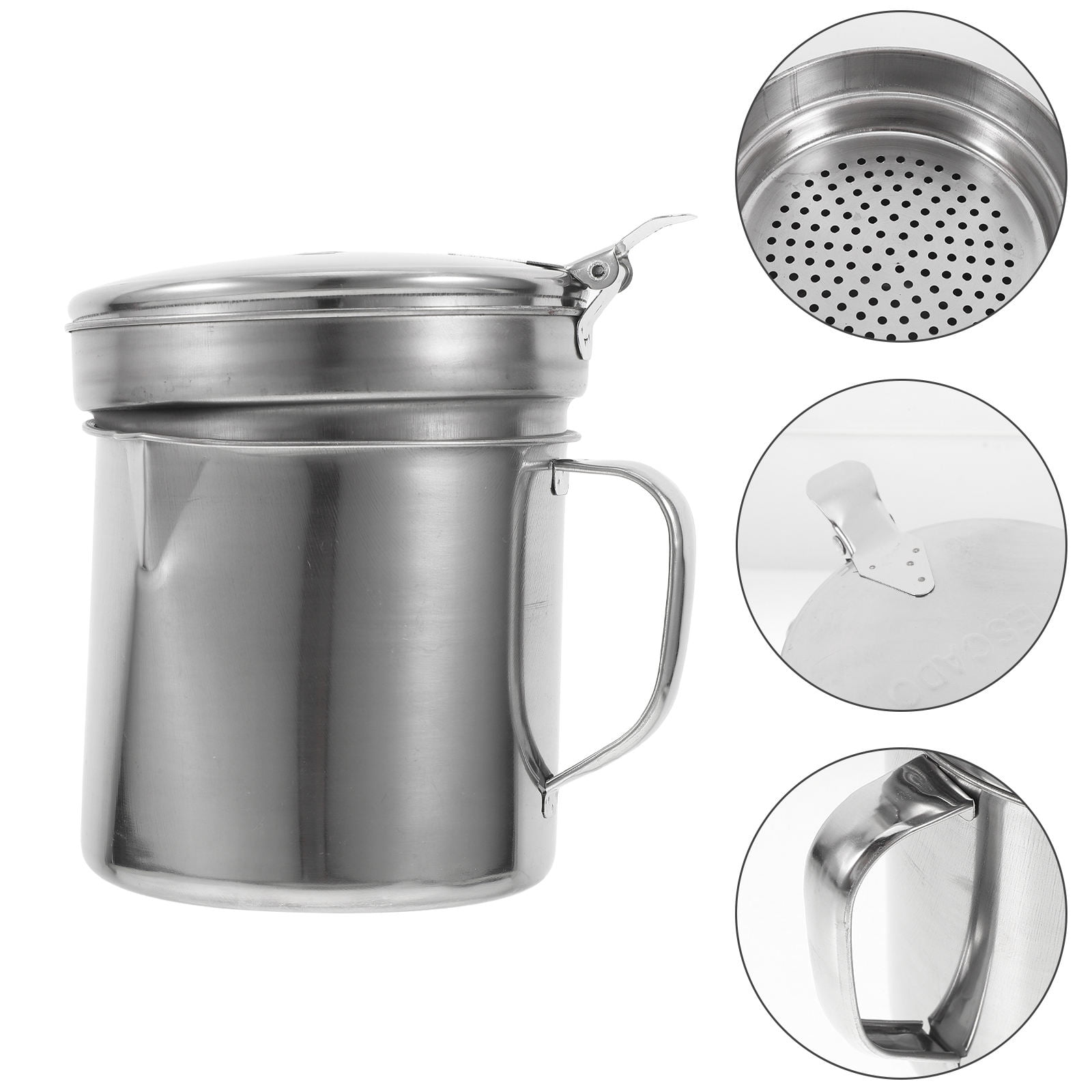 Hemoton Kitchen Oil Holder with Strainer, Grease Can, Ghee Container ...