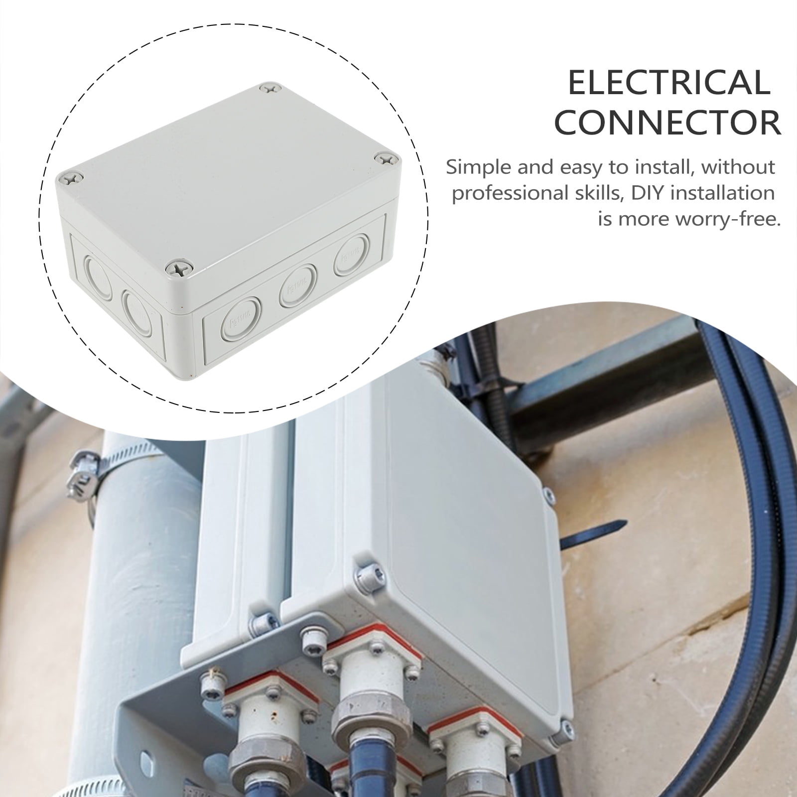 Hemoton Outdoor Electrical Box Electrical Box Weatherproof Electrical ...