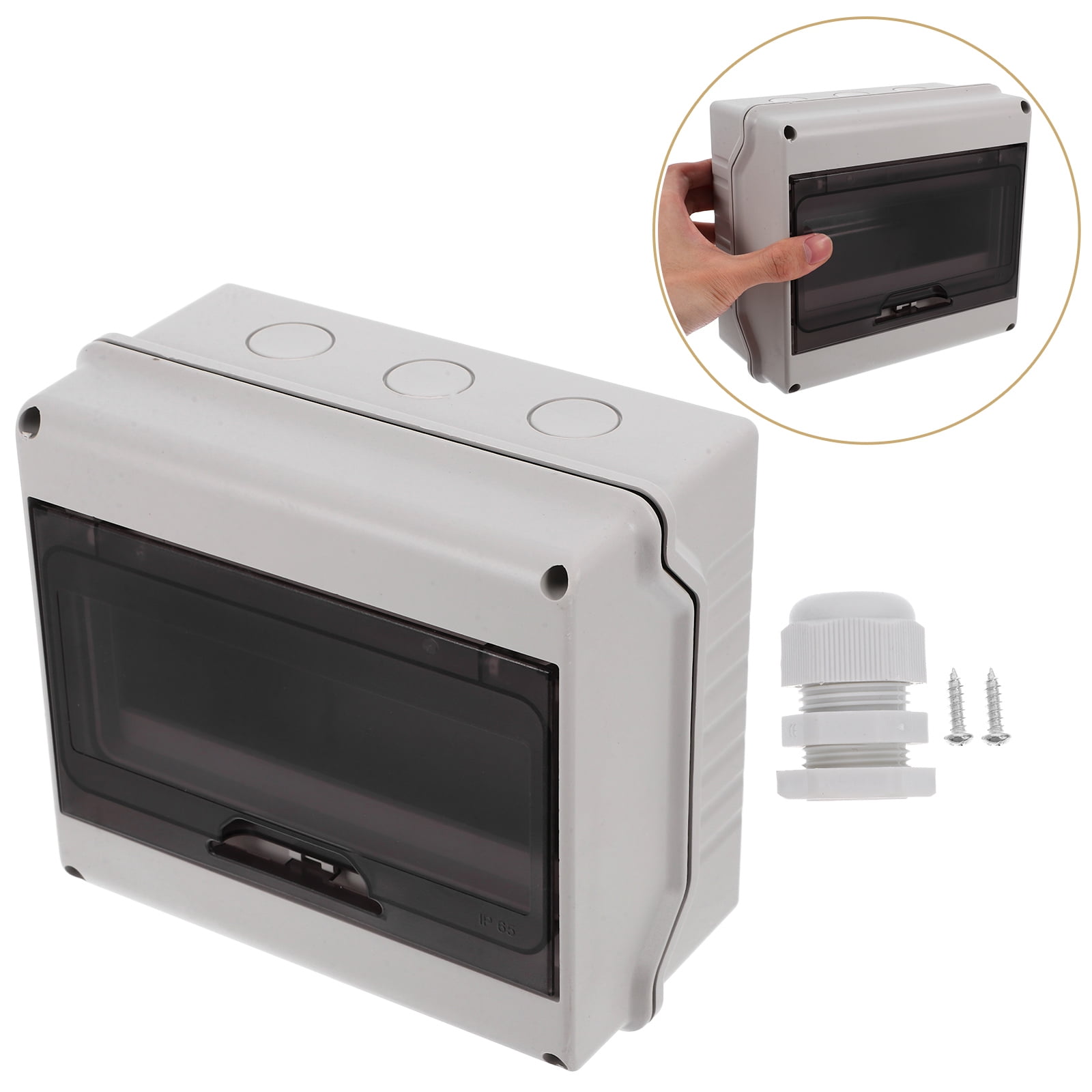 Hemoton Outdoor Electrical Breaker Box Waterproof Distribution Box With ...