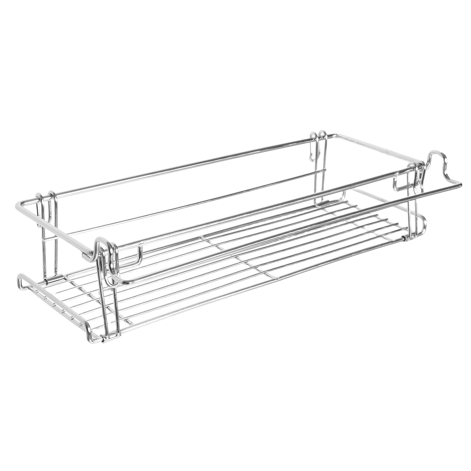 Hemoton Outdoor Folding Table Side Wire Basket Camping Side Table ...