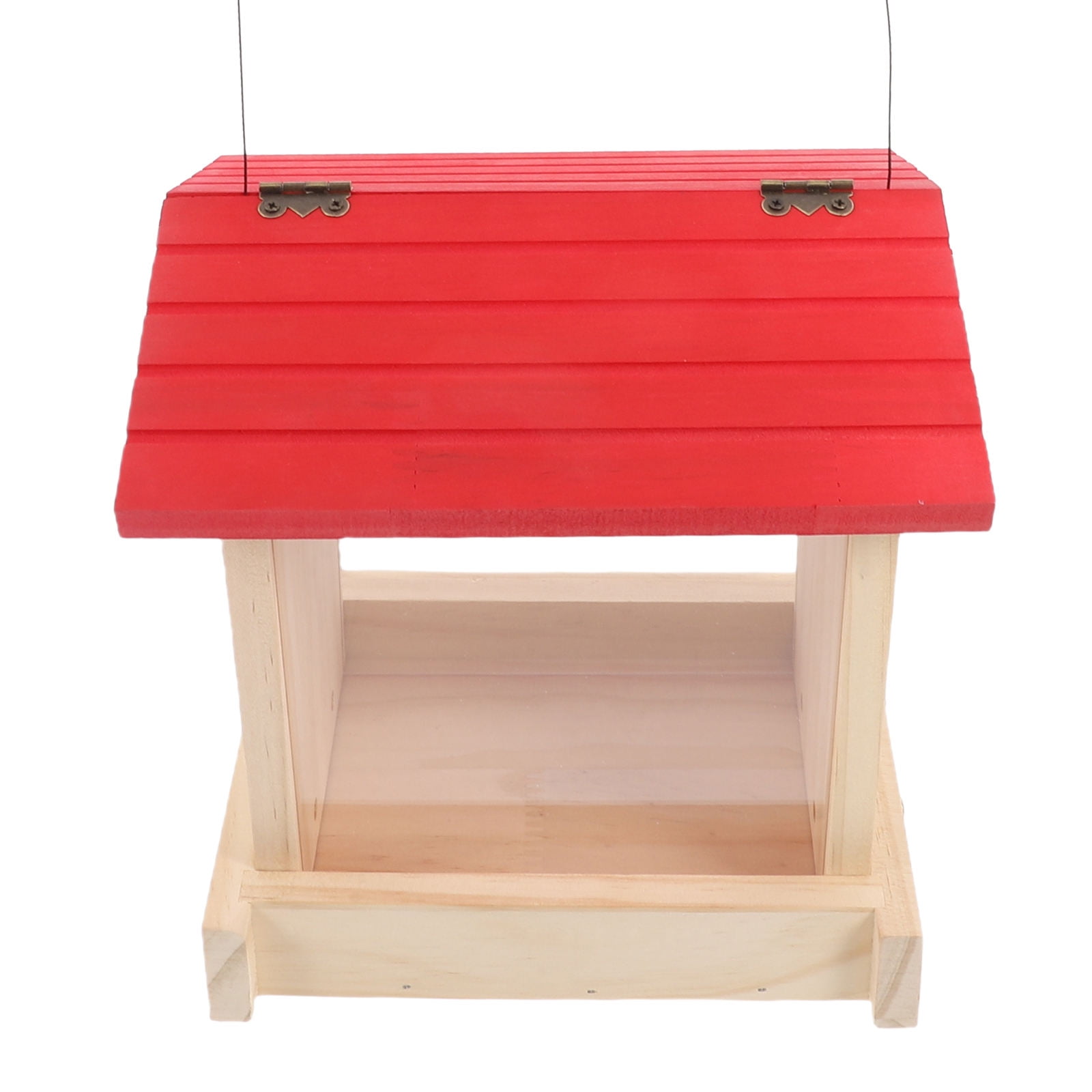 Hemoton Outdoor Wood Bird House Feeder Hanging Bird Feeders Wild Birds ...