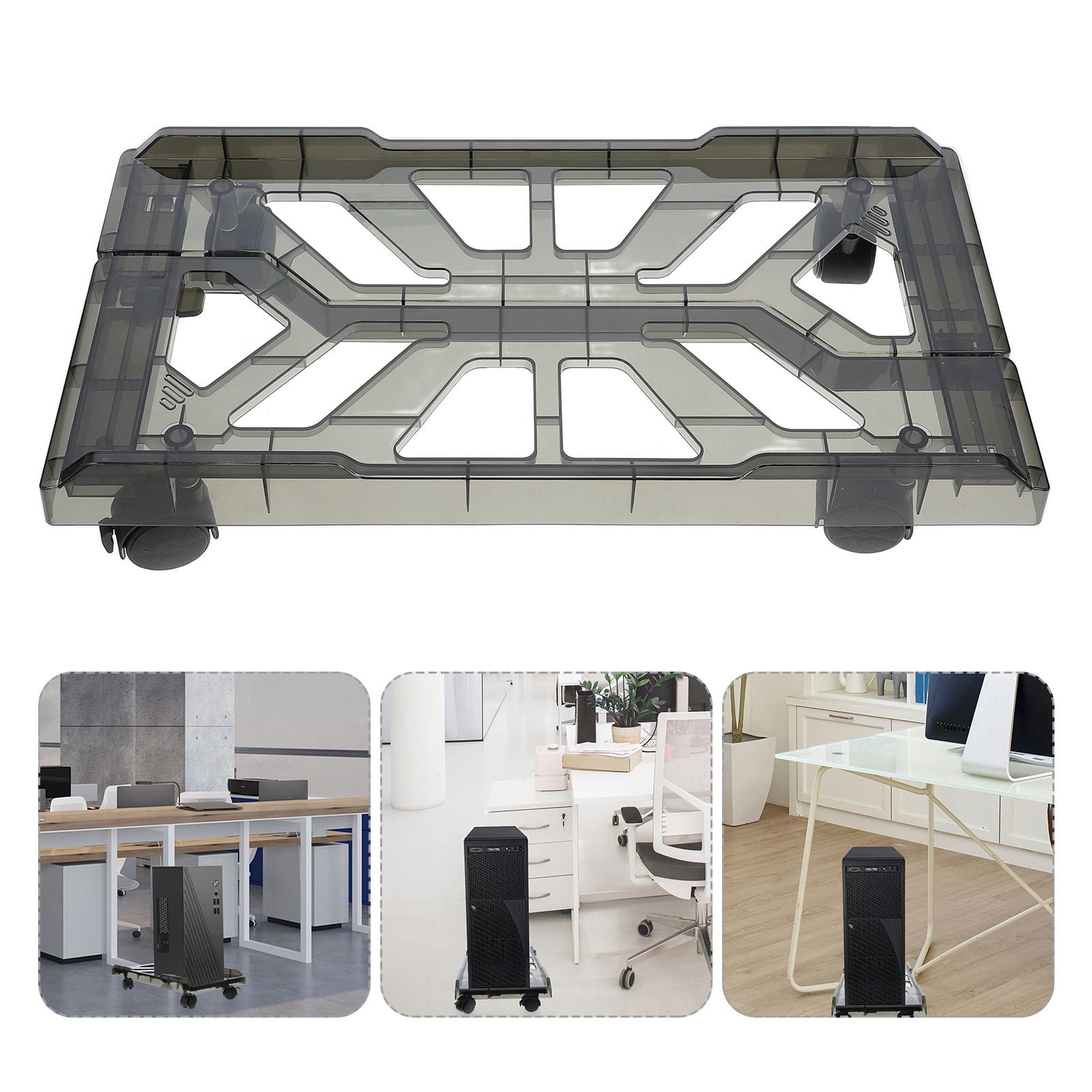 Hemoton PC Stand Computer Tower Stand Adjustable Mobile CPU Stand Heavy ...