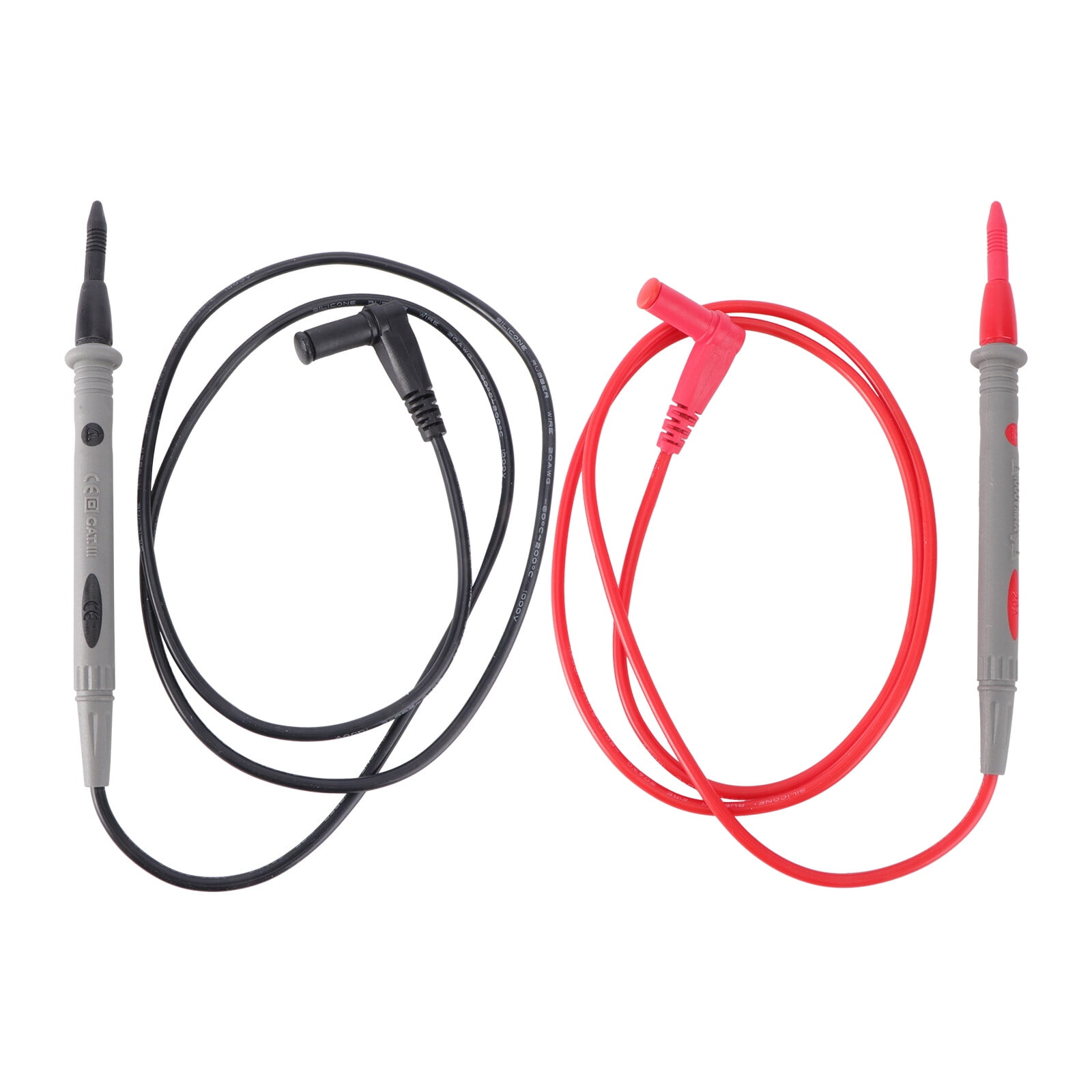 Hemoton PT1008 1000V 20A Golden Plating Probe Test Lead Silicone Line ...