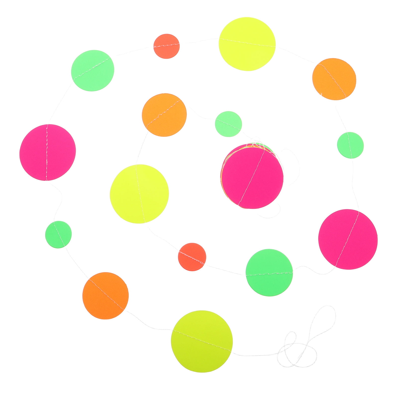 Hemoton Paper Circle Dot Garland For Birthday Decorations Easy To ...